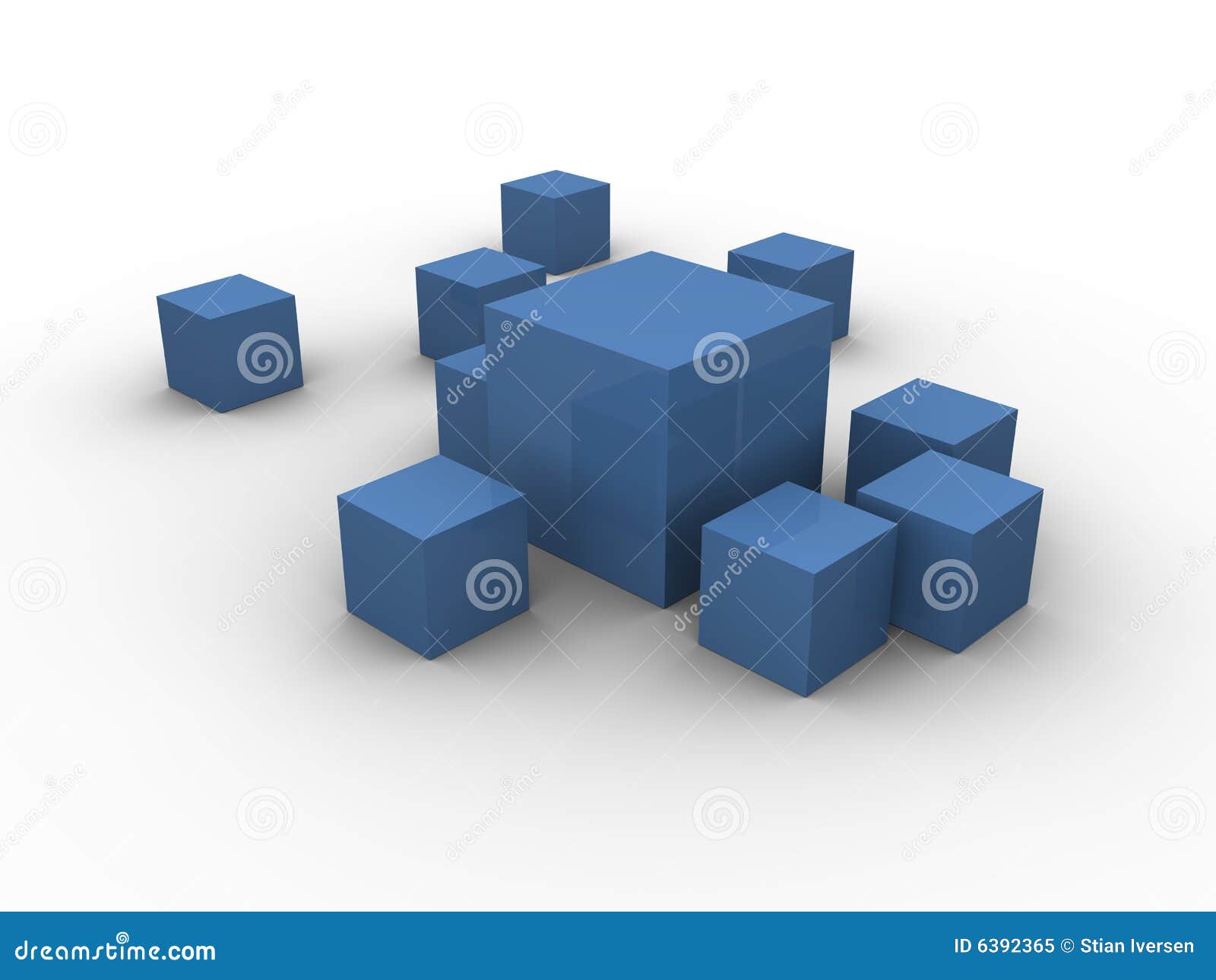 Blue boxes stock illustration. Illustration of container - 6392365