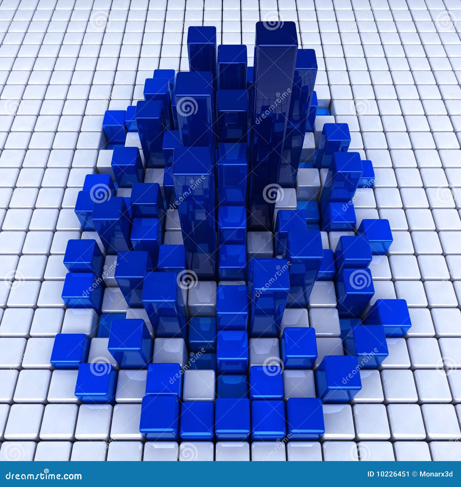 Blue boxes background stock illustration. Illustration of futuristic ...