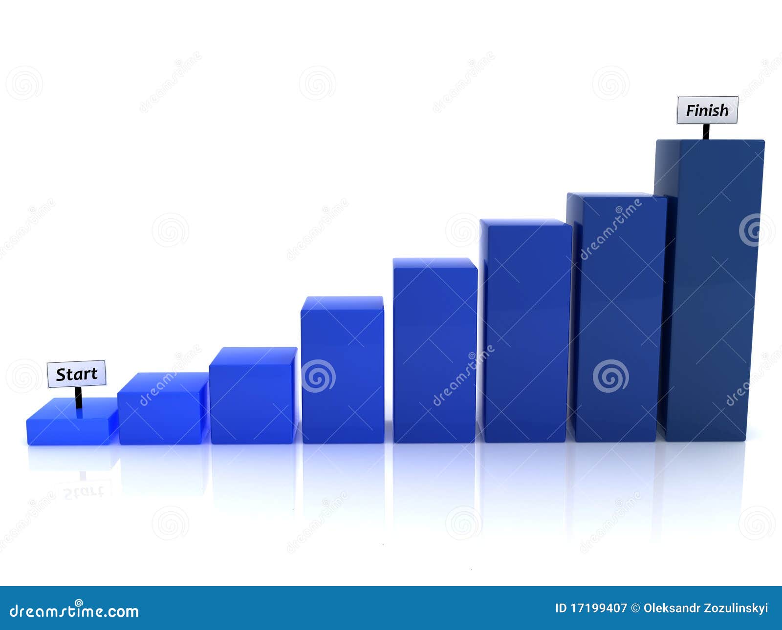 Blue Boxes With A Gradient From Light Blue To Dark Stock Illustration ...