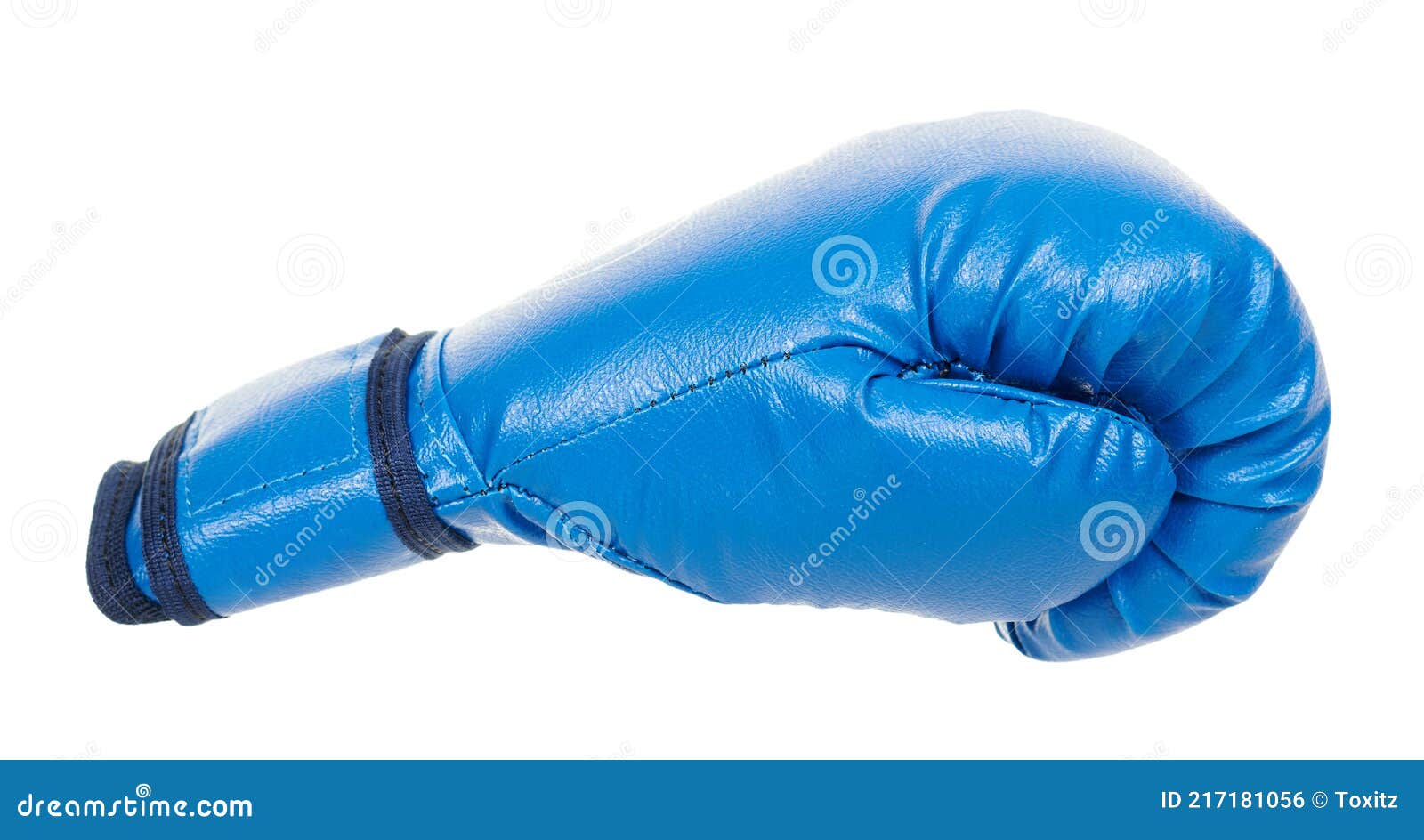 Blue Boxing Gloves Isolated on White Background Stock Photo - Image of ...