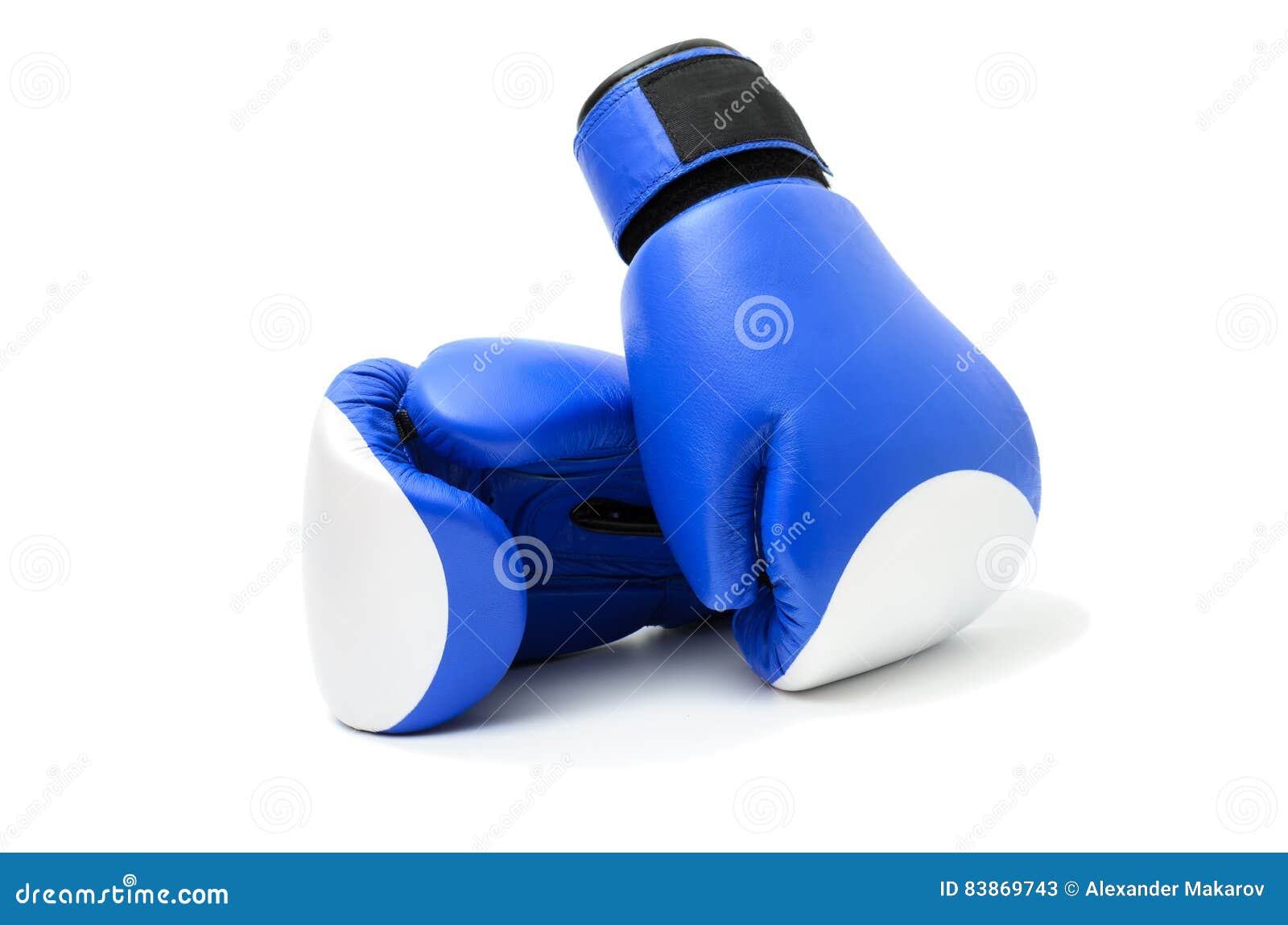 Blue boxing gloves stock image. Image of blow, isolation - 83869743