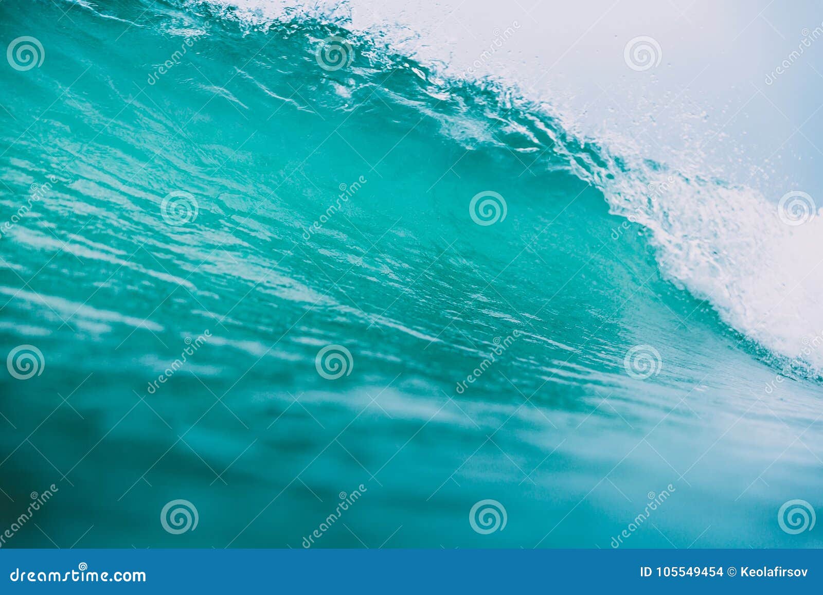 Blue Wave in Ocean. Clear Crystal Wave Stock Photo - Image of motion ...
