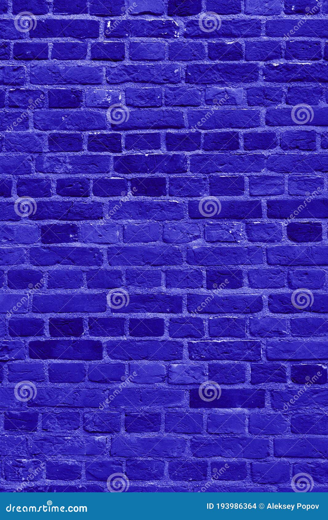Blue brick building wall. stock photo. Image of design - 193986364