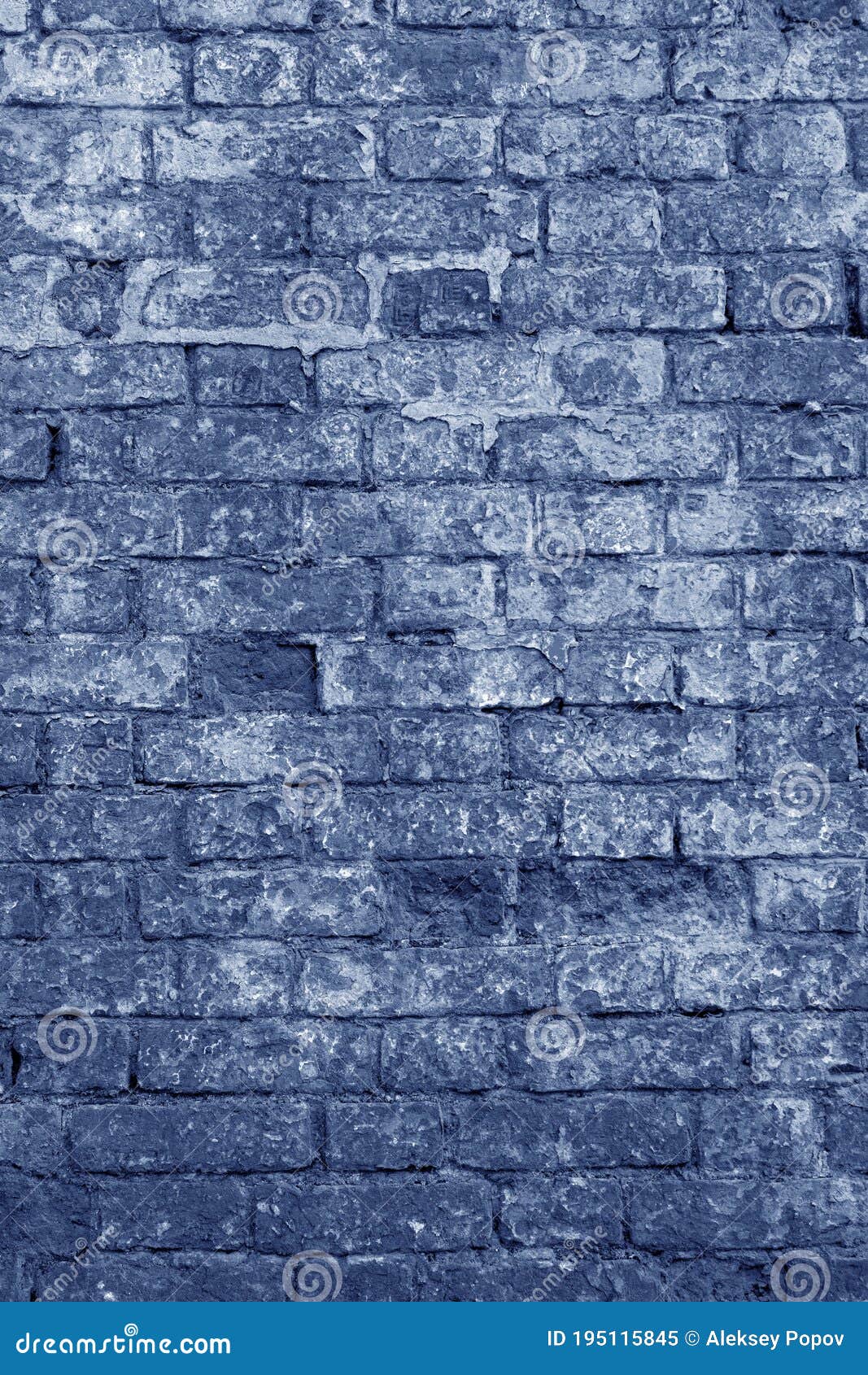 Blue brick building wall. stock image. Image of aged - 195115845