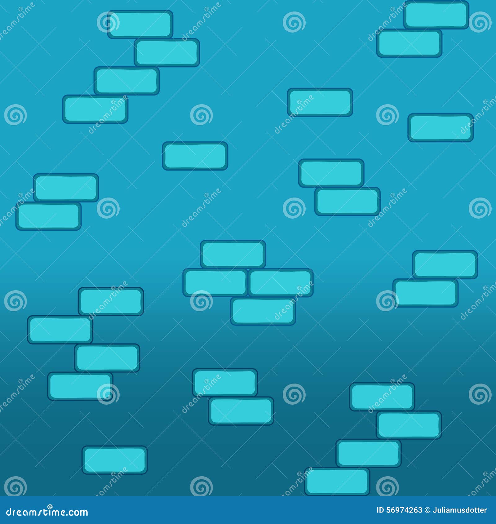 Blue Brick Wall Seamless Vector Illustration Background - Texture ...