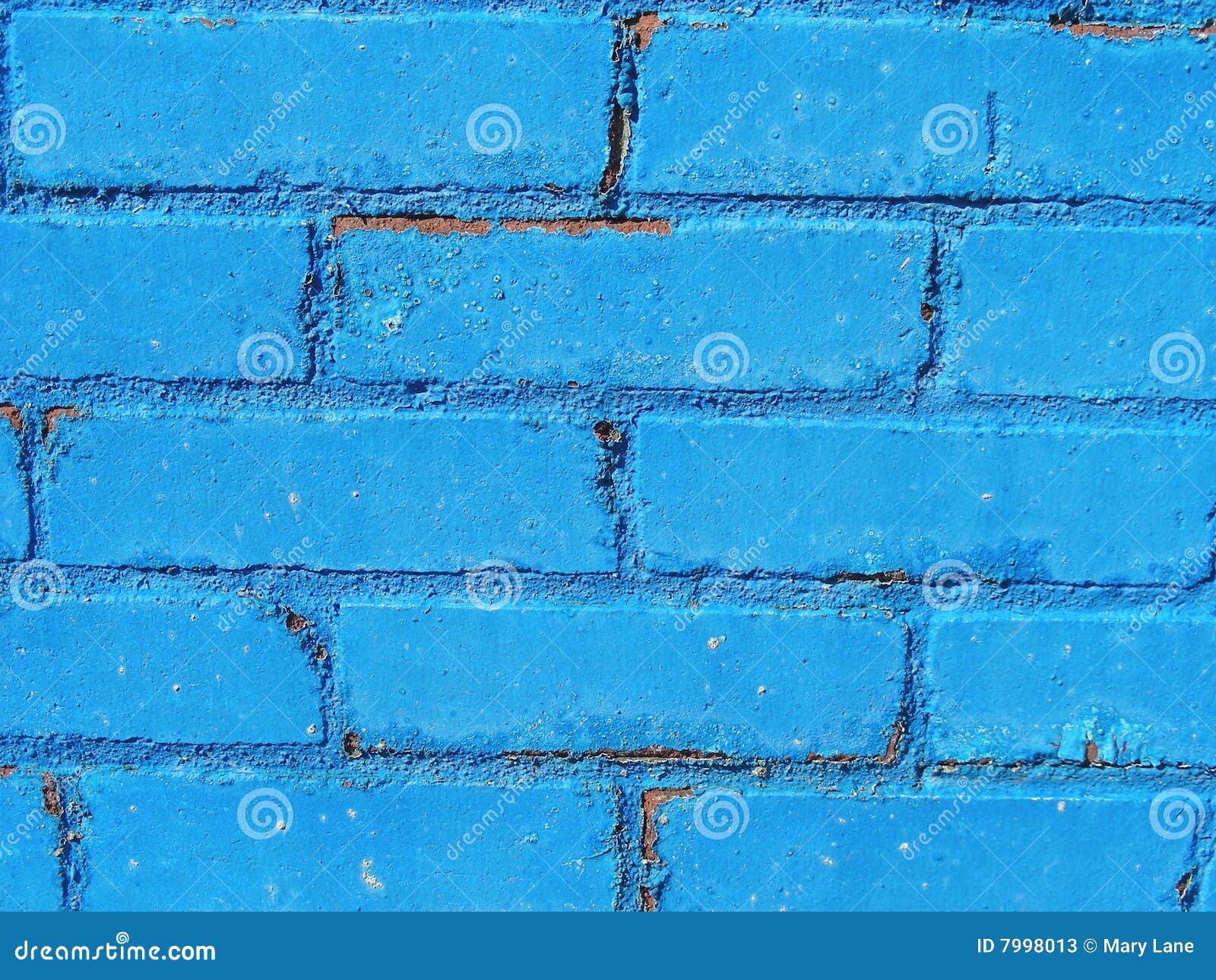 Blue Bricks stock image. Image of wall, brick, colors - 7998013