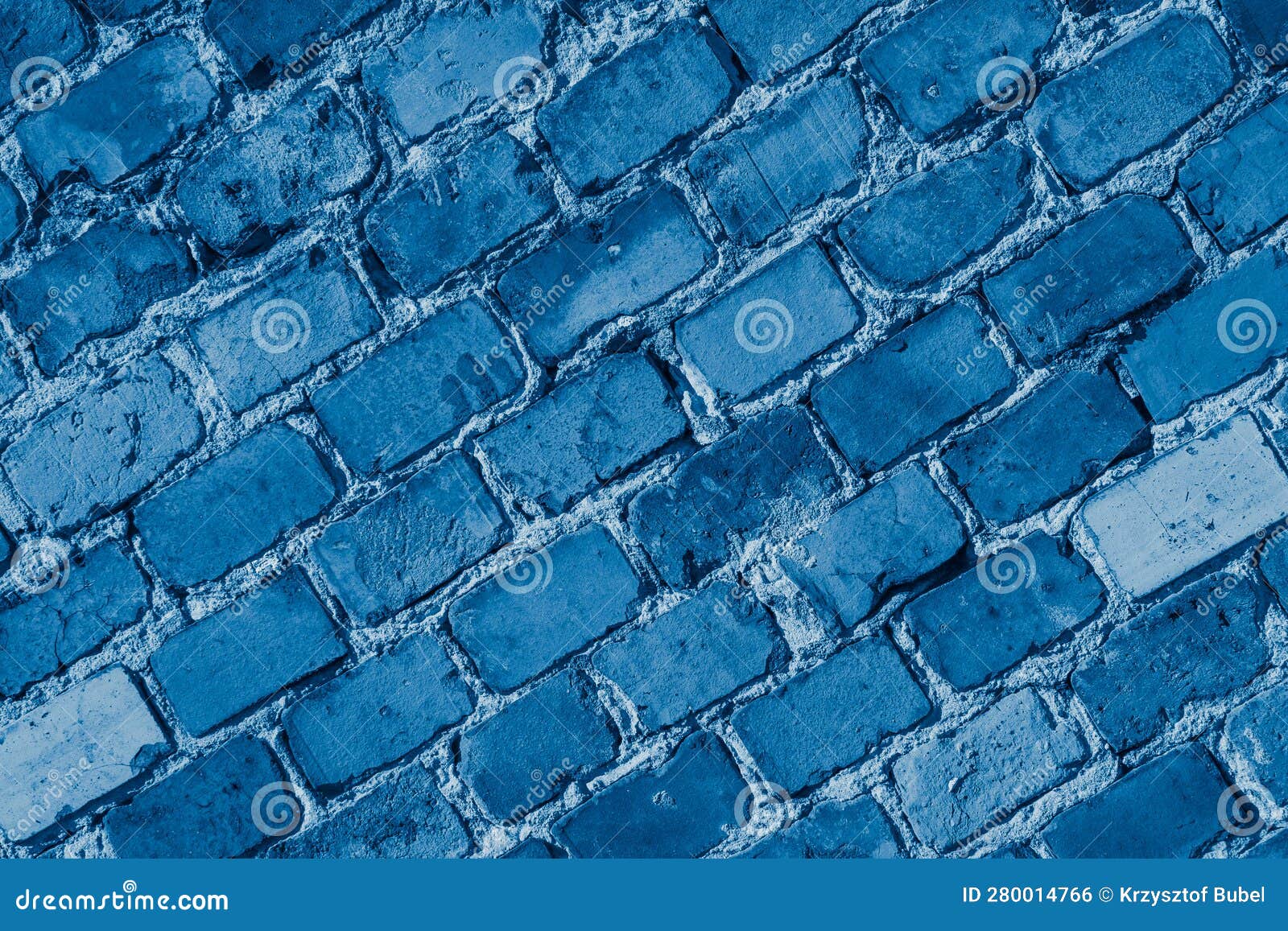 Blue Bricks with Visible Texture Stock Photo - Image of pattern, solid ...