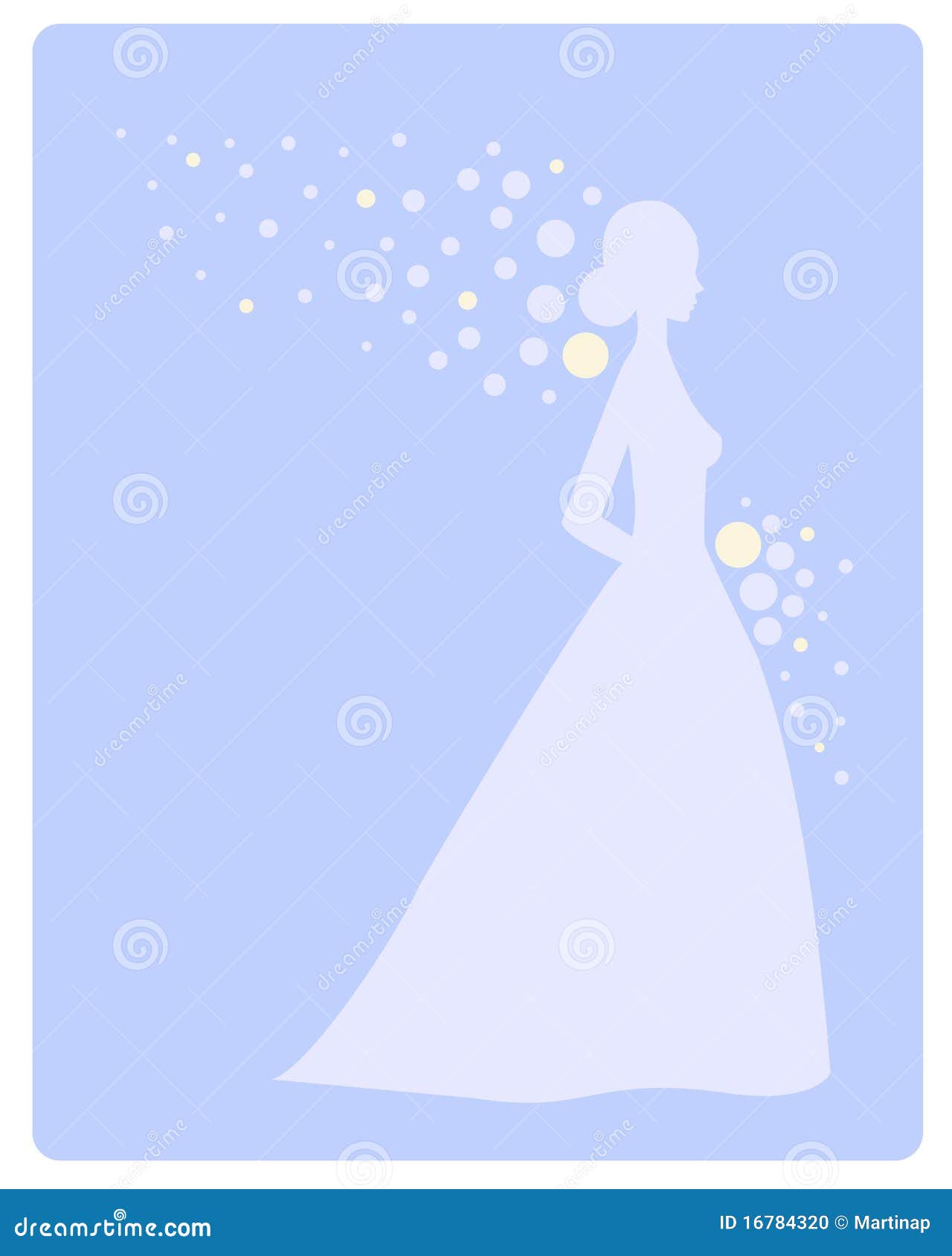 Blue bride stock vector. Illustration of stylized, modern - 16784320