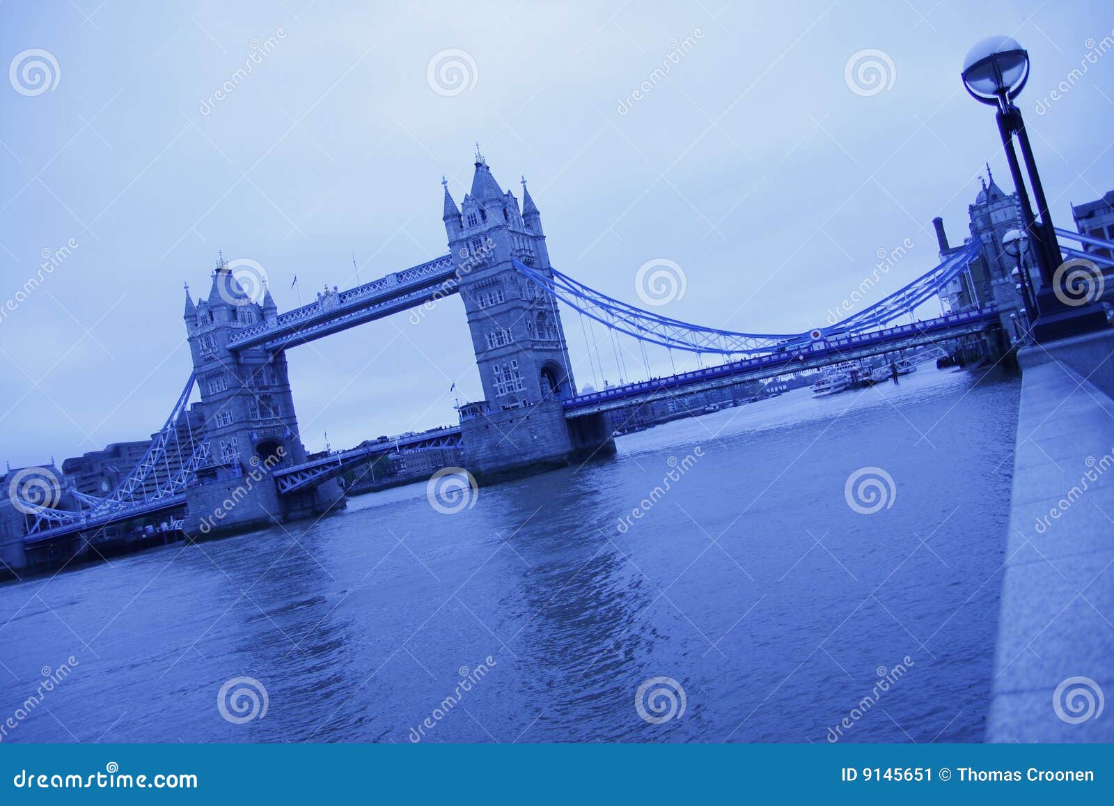 Blue Bridge stock image. Image of london, great, capital - 9145651