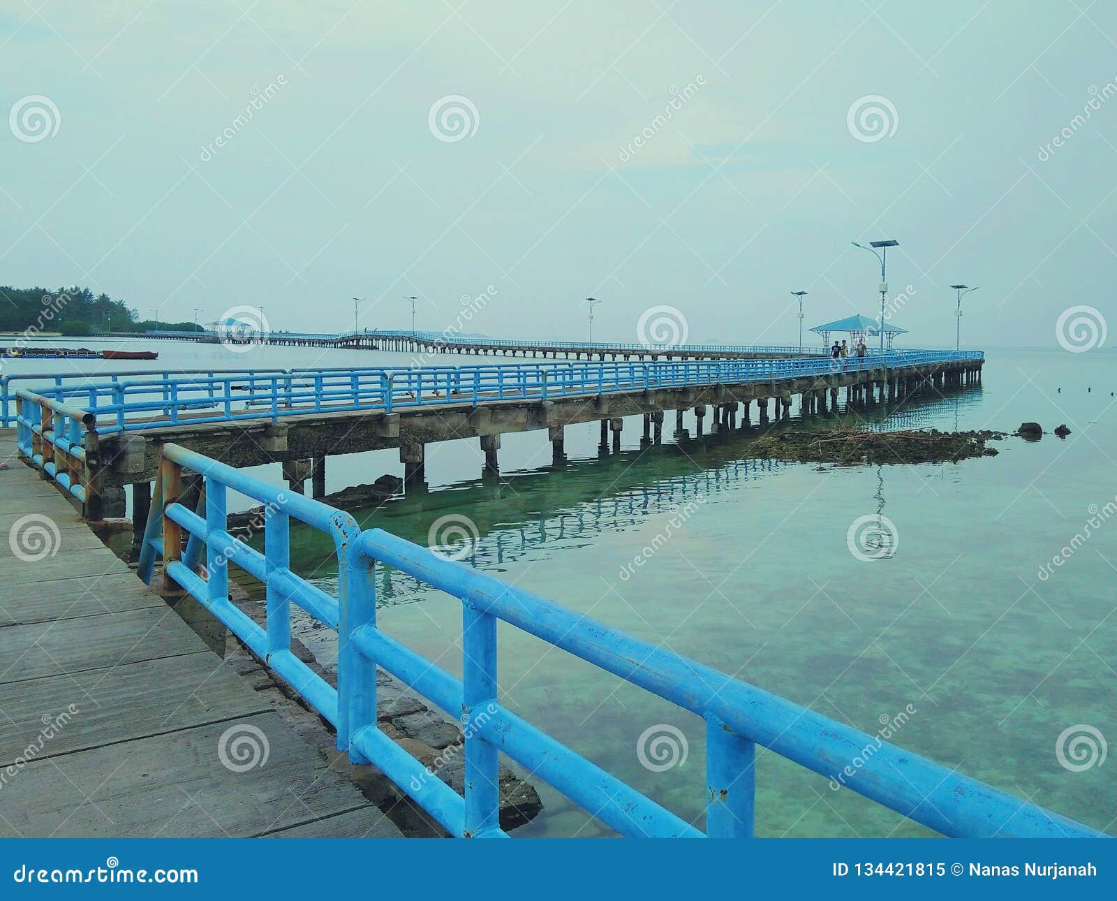The blue bridge stock image. Image of coast, panorama - 134421815