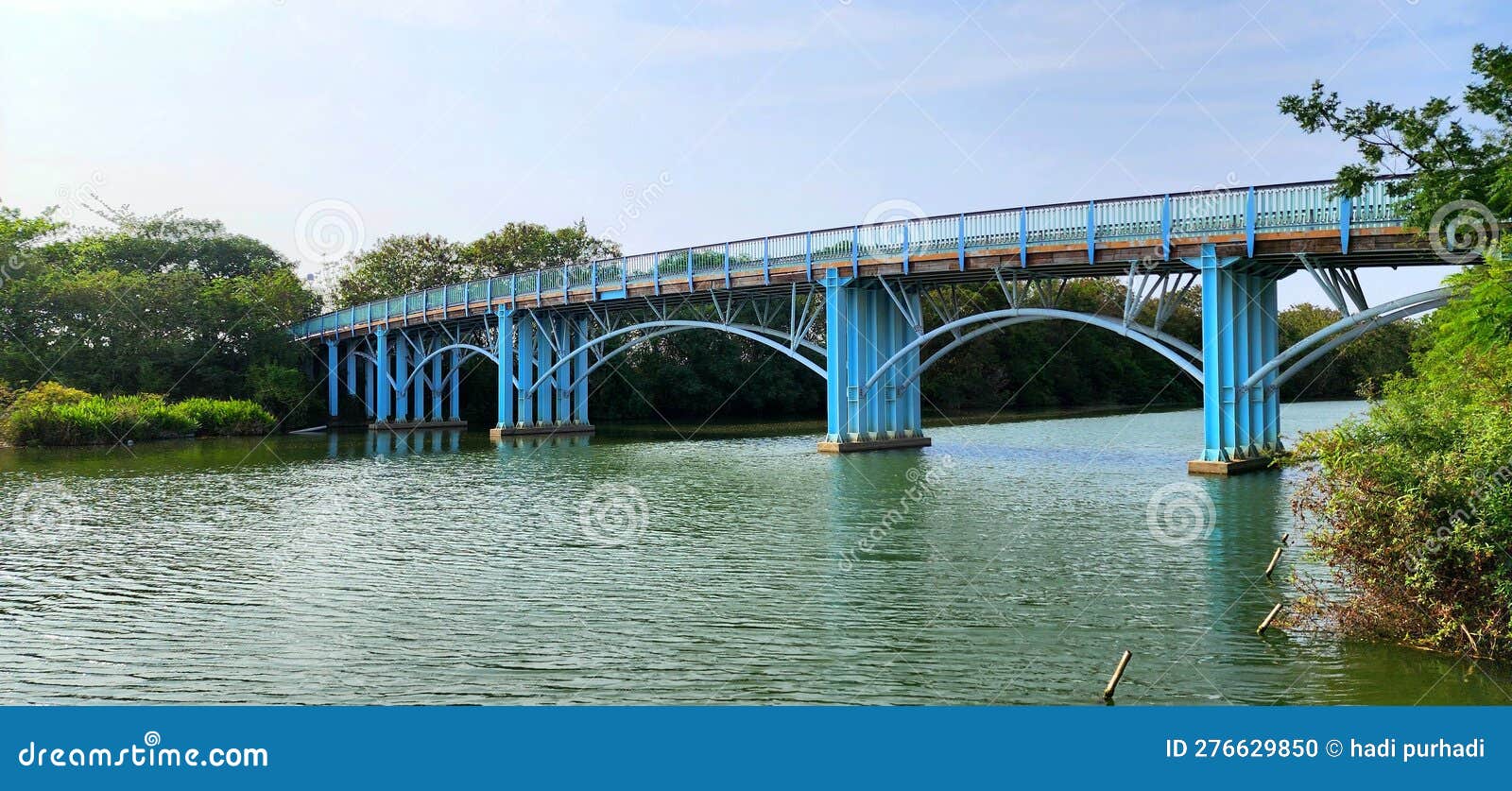 The Blue Bridge, the Bridge between the Lake and the River, is Very ...