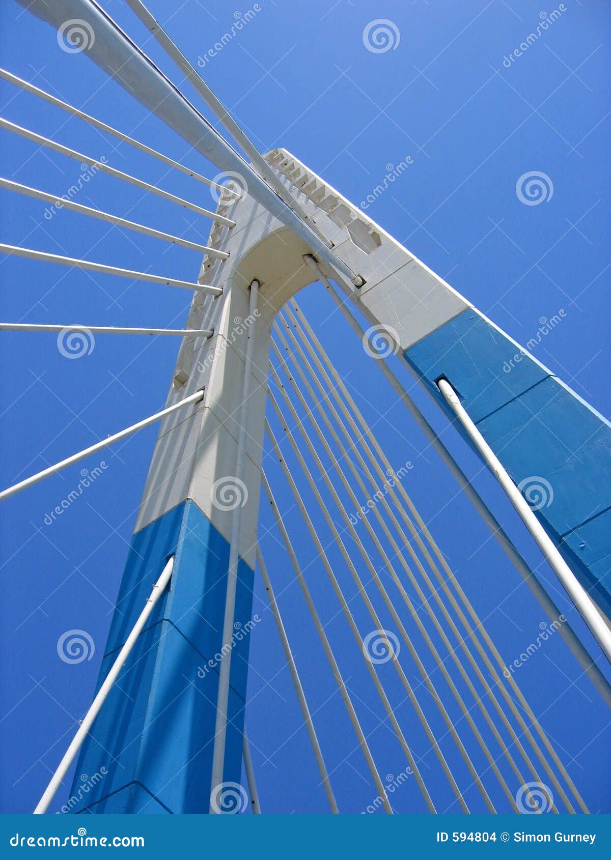 Blue Bridge Sky Marbella Landmark Spain Stock Photo - Image of bridge ...