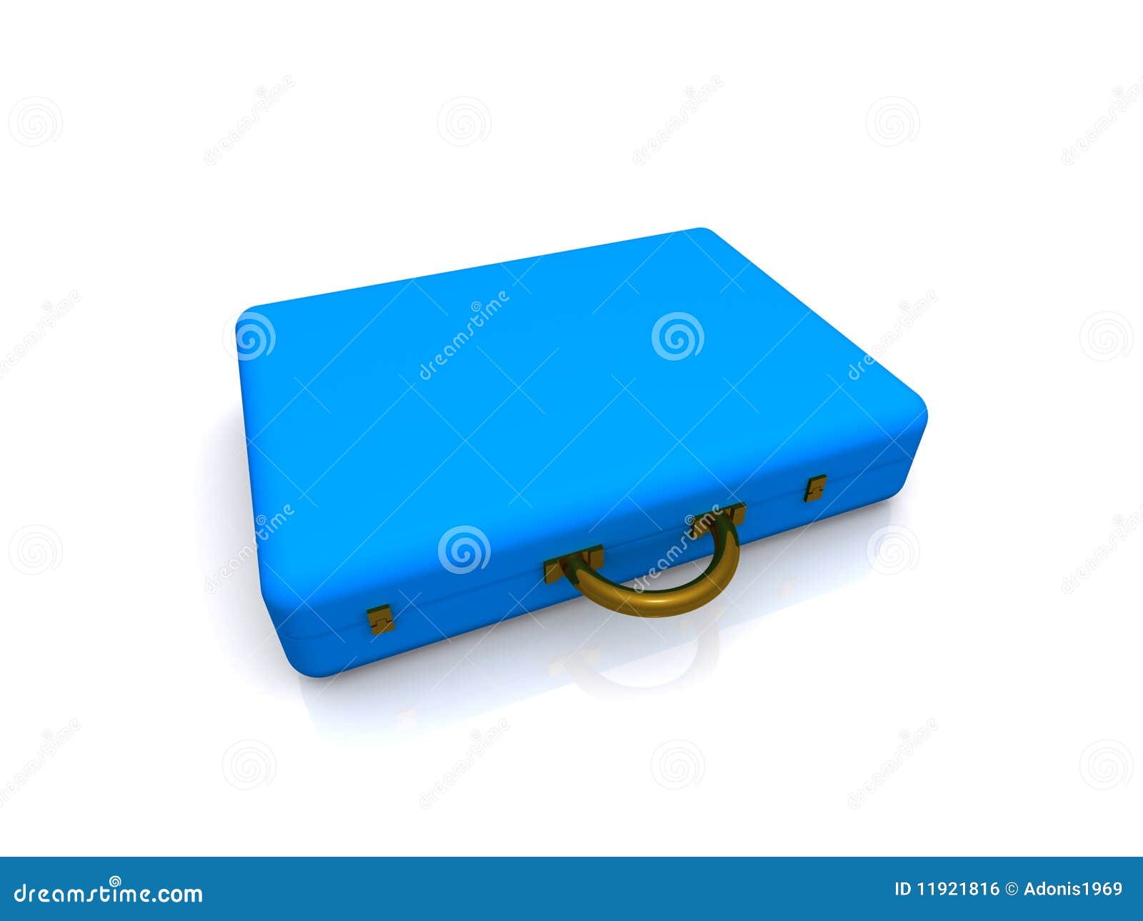 Blue briefcase stock illustration. Illustration of closed - 11921816