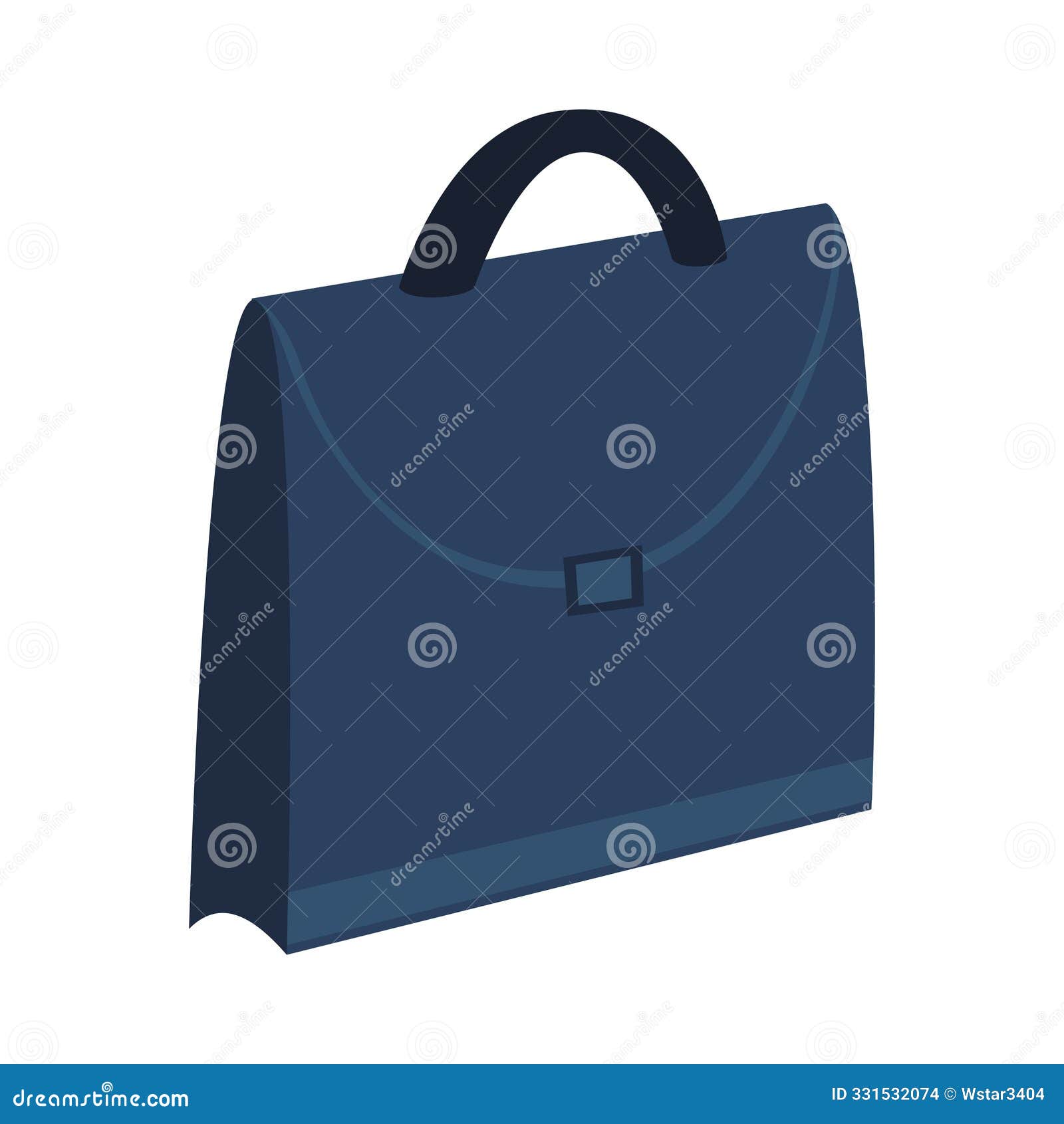 Blue Briefcase Icon stock vector. Illustration of working - 331532074