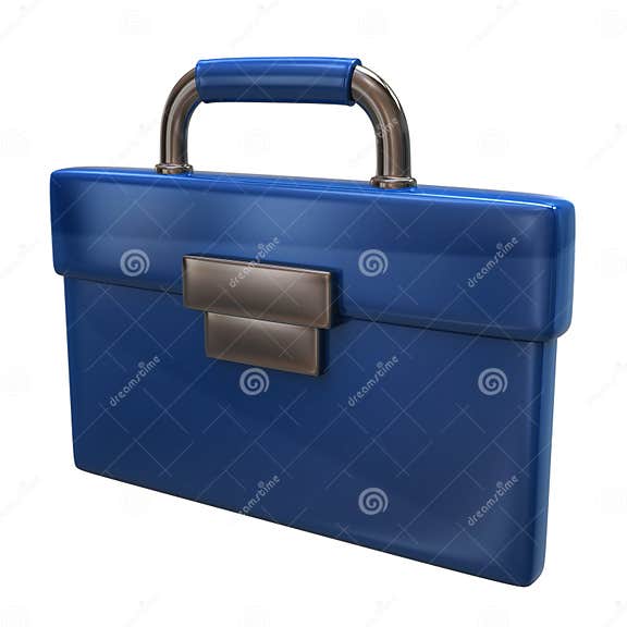 Blue briefcase icon stock illustration. Illustration of background ...