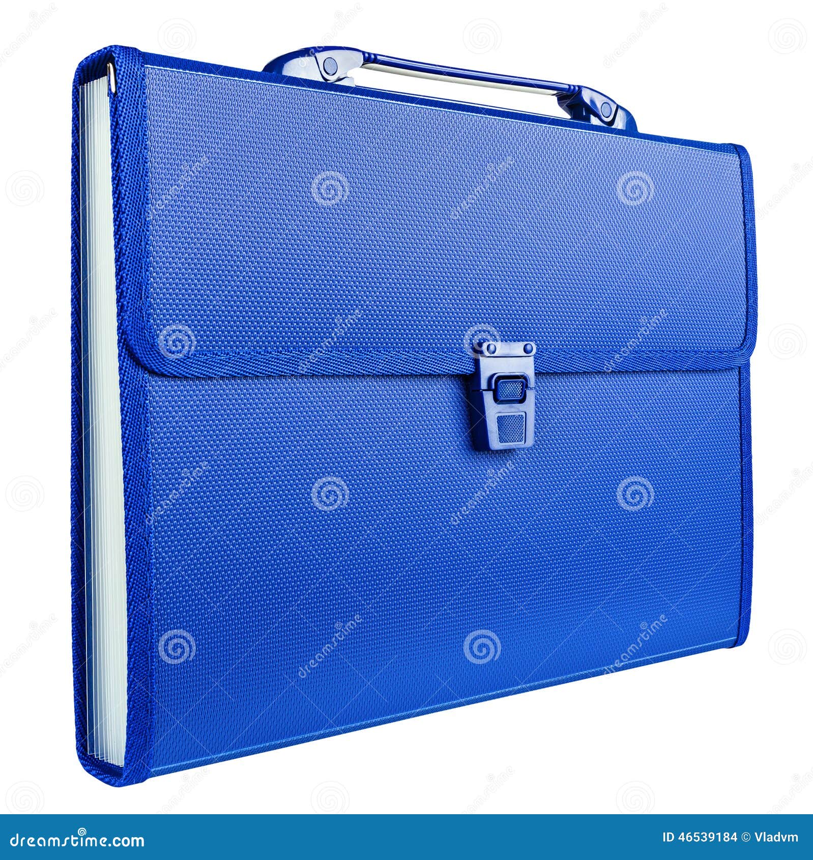 Blue Briefcase Isolated on White Background Stock Photo - Image of icon ...
