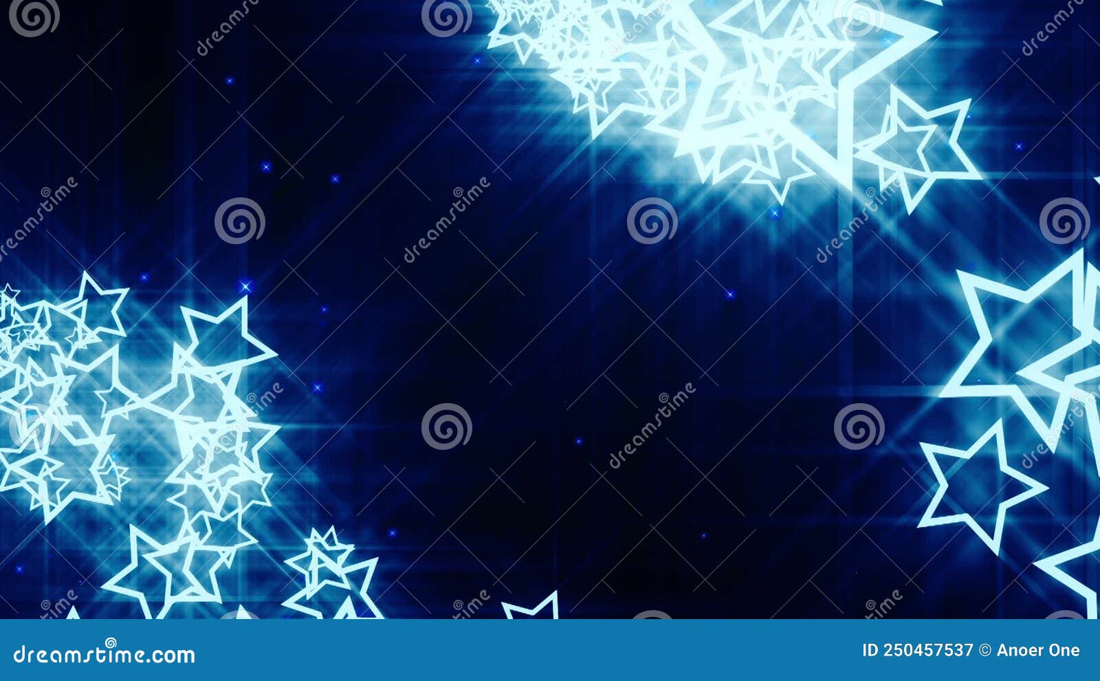 Blue Bright Glow Star Particle Loop Animation Stock Video - Video of ...