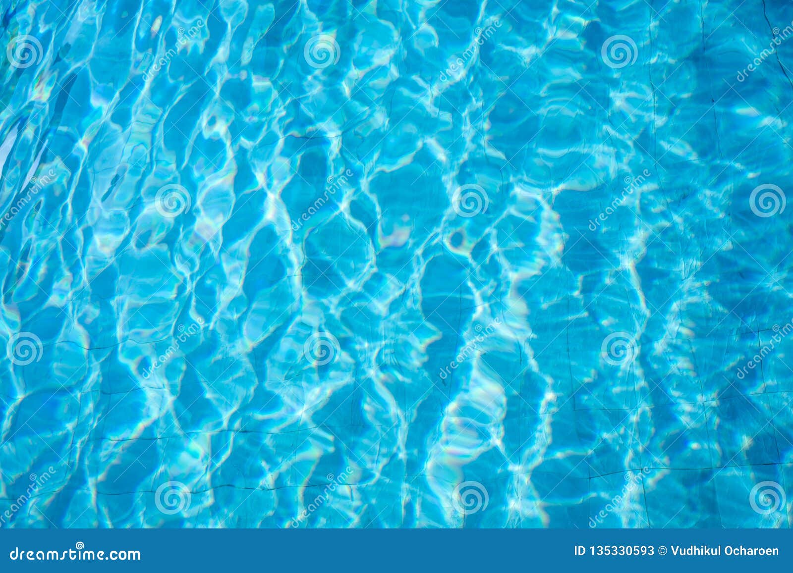 Blue And Bright Ripple Water And Surface In Swimming Pool. Beautiful ...