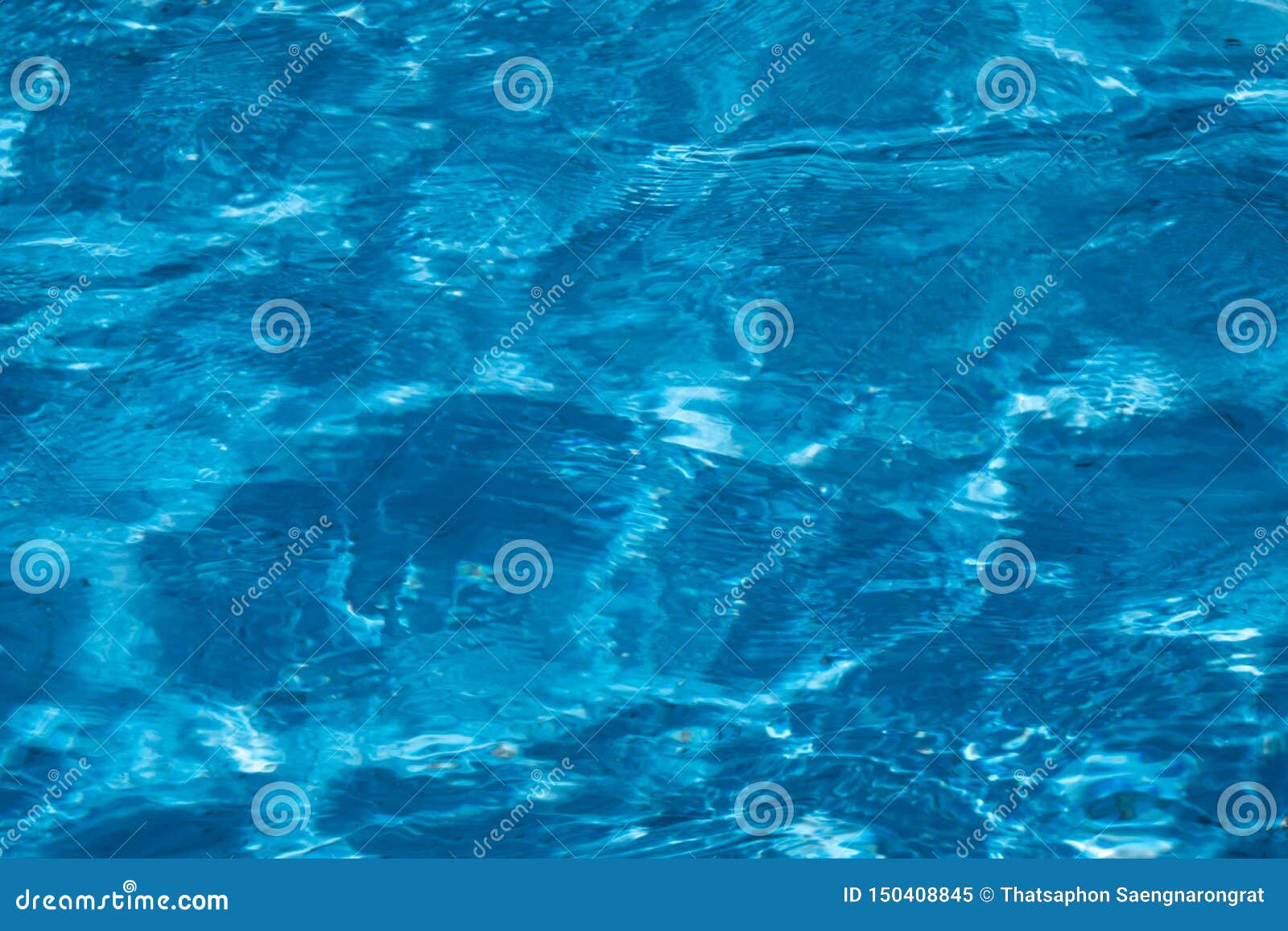 Blue and Bright Ripple Water Surface in Swimming Pool with Sun ...