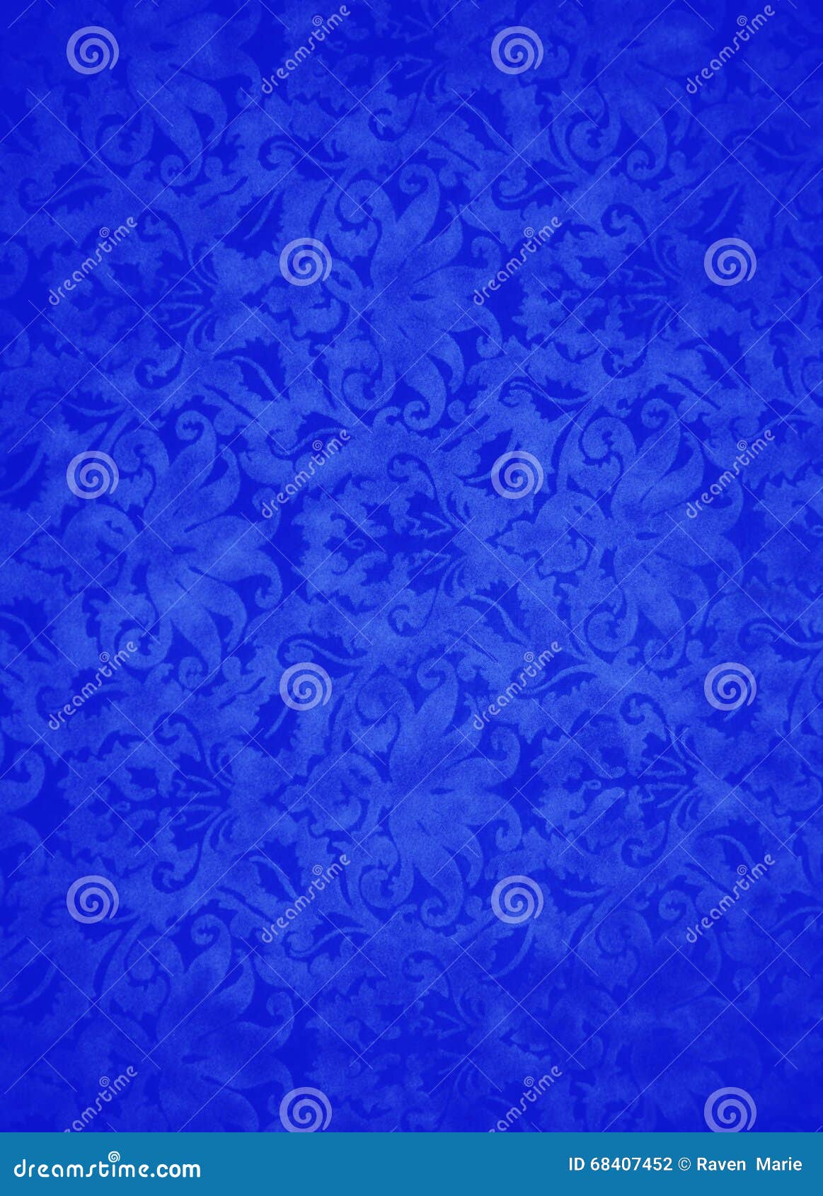 Blue Brocade Leaf Background Stock Photo - Image of pattern, abstract ...
