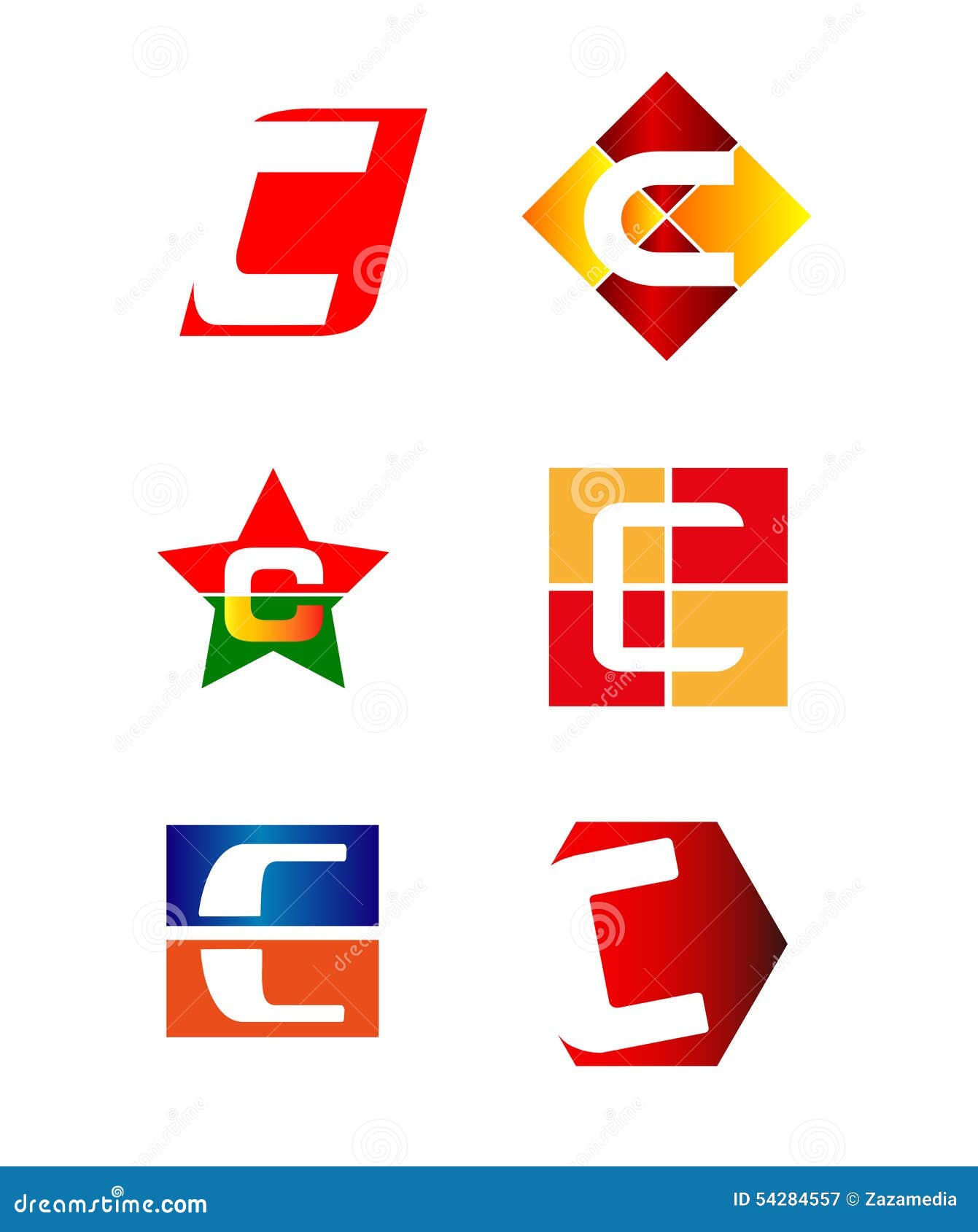 C Logo Red And Blue