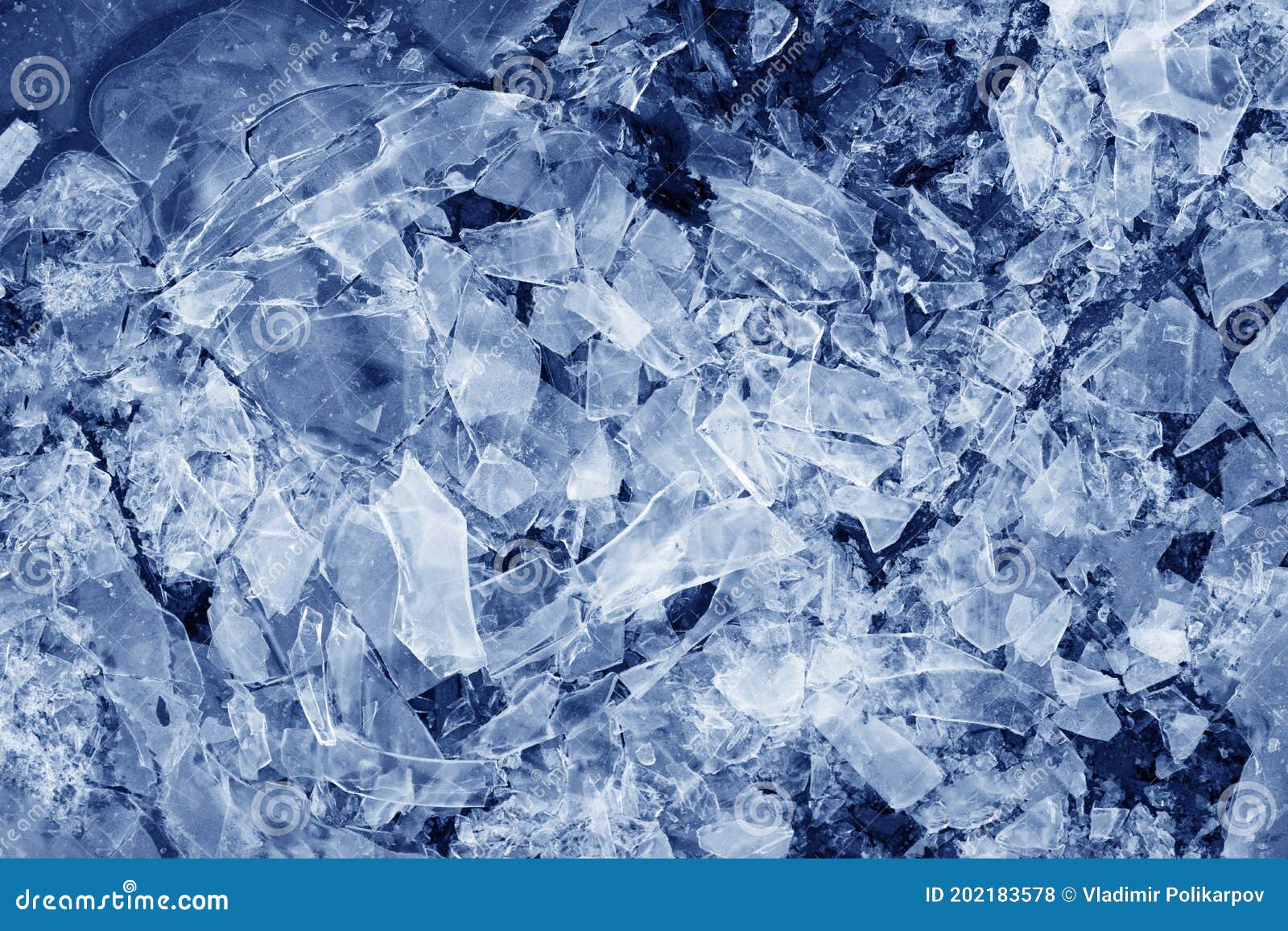 Blue Broken Ice. Background for Design Stock Photo - Image of chaos ...