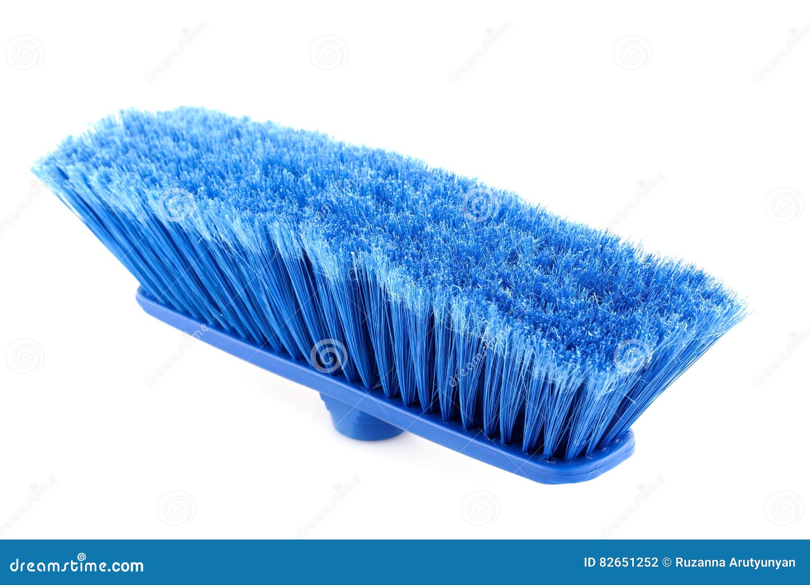 Blue broom stock photo. Image of sweep, isolation, homework - 82651252