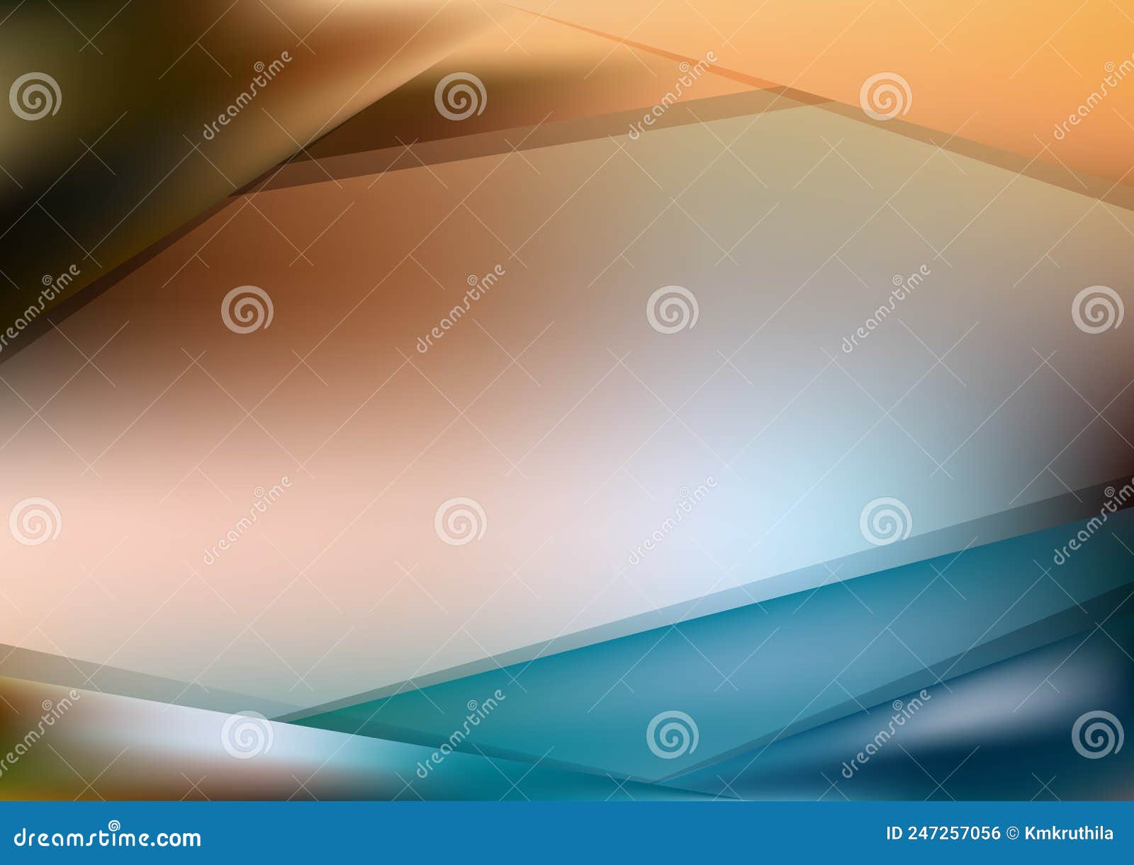 Blue and Brown Background Template Vector Art Stock Illustration ...