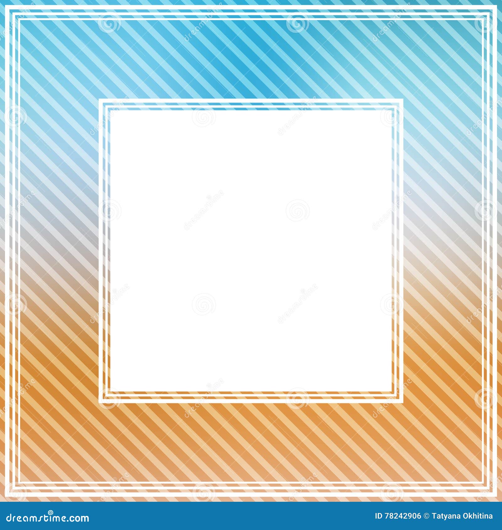 Blue brown border stock illustration. Illustration of pattern - 78242906