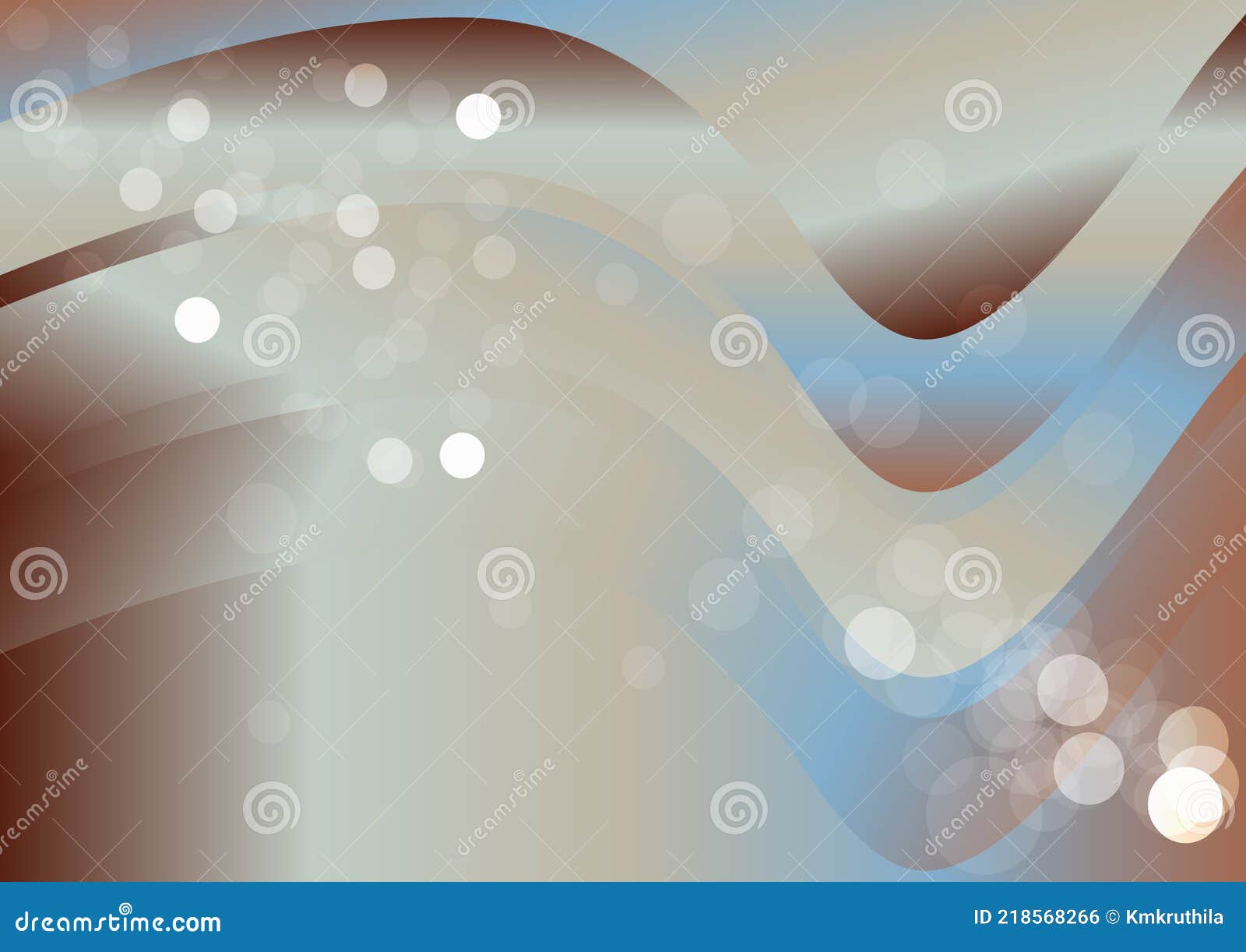 Blue and Brown Gradient Wave Background Design Stock Vector ...