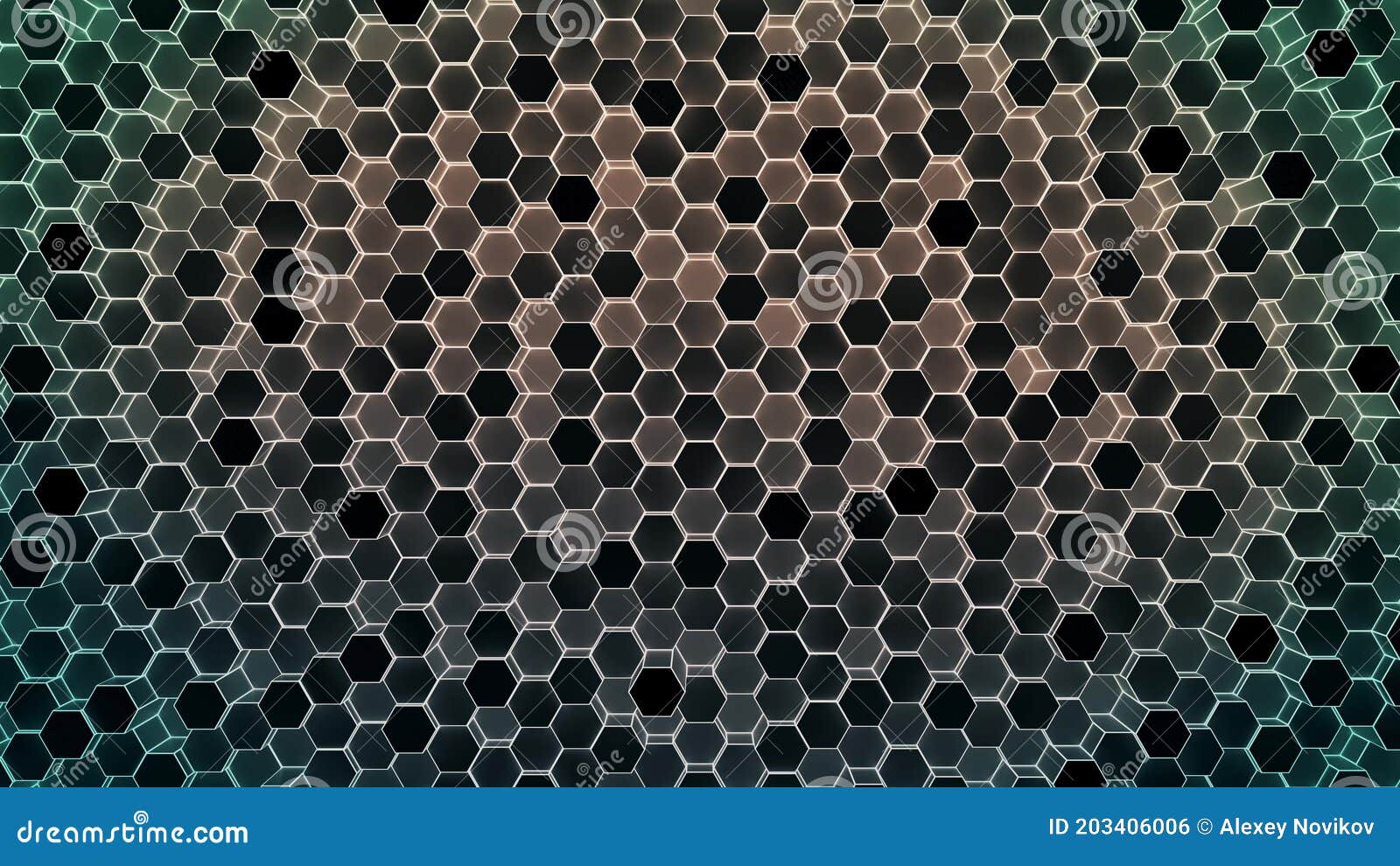 Blue and Brown Honeycomb Pattern, Abstract Modern Technology Concept ...