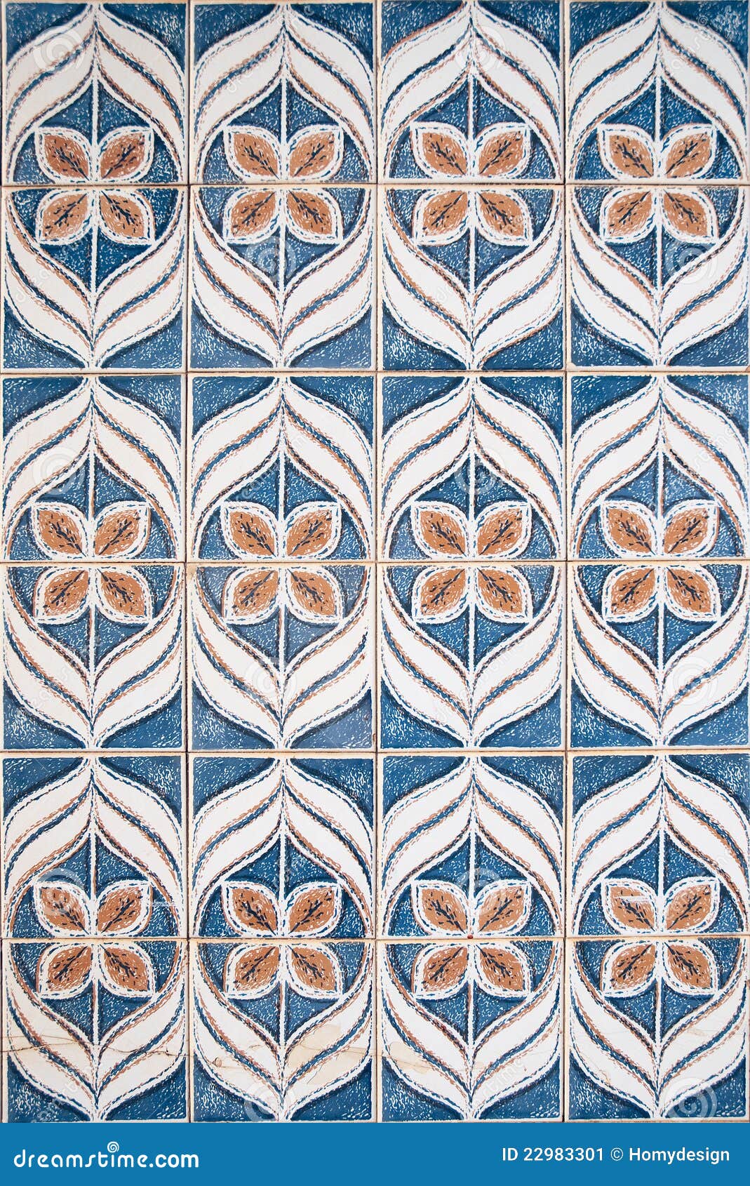 Blue and brown pattern stock image. Image of design, retro - 22983301