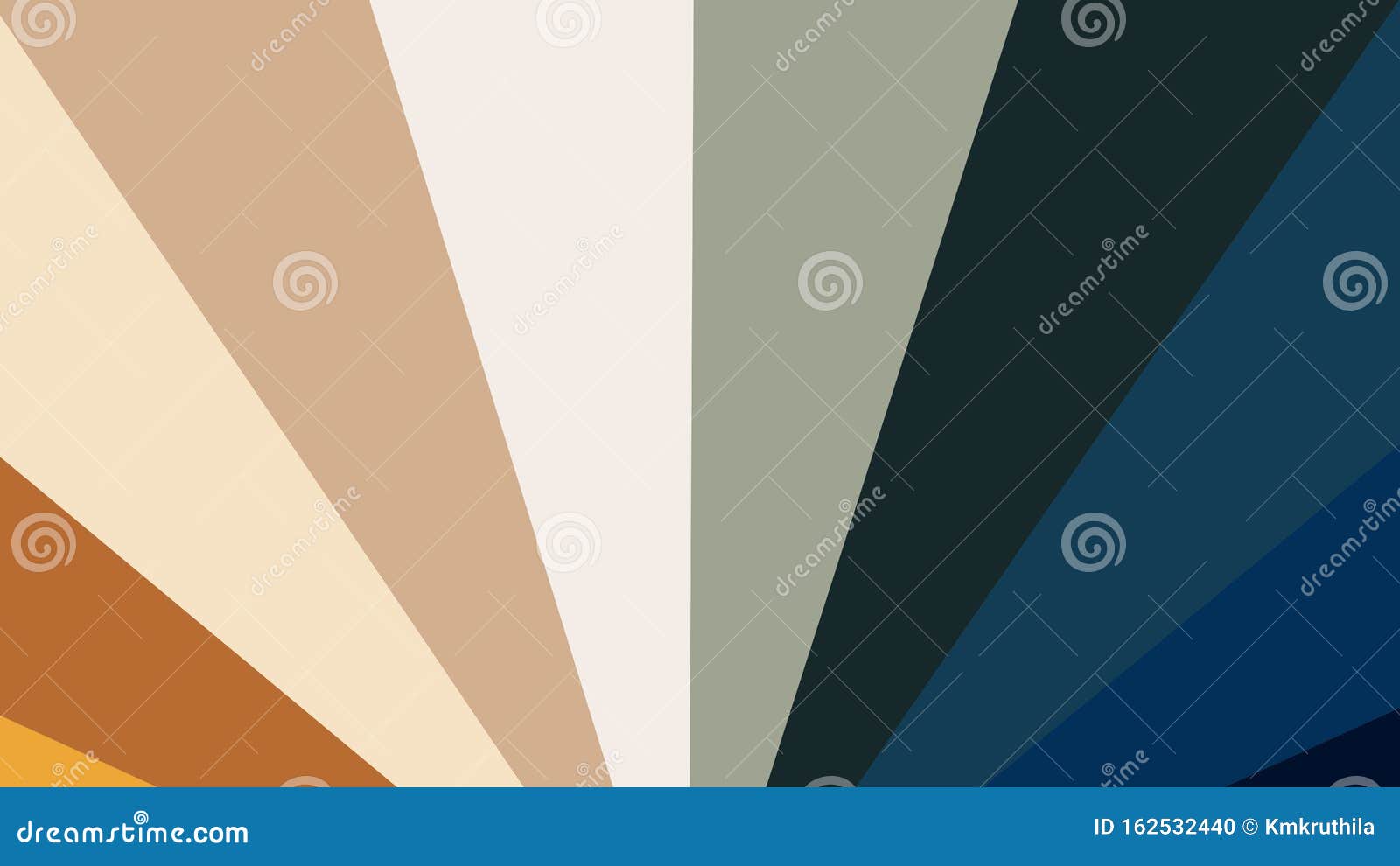 Blue and Brown Rays Background Stock Vector - Illustration of rotating ...