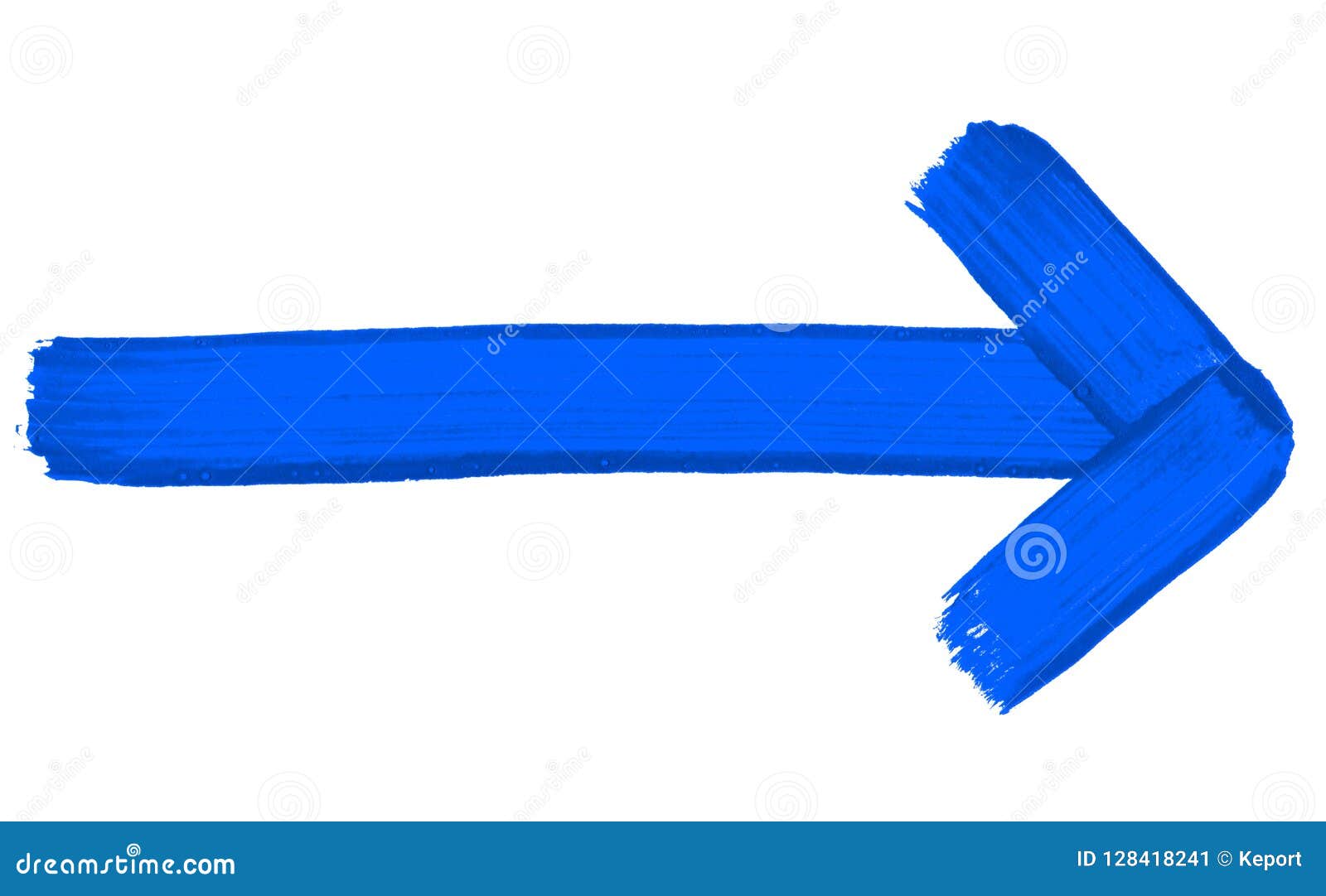 Blue brush arrow stock image. Image of graphic, line - 128418241