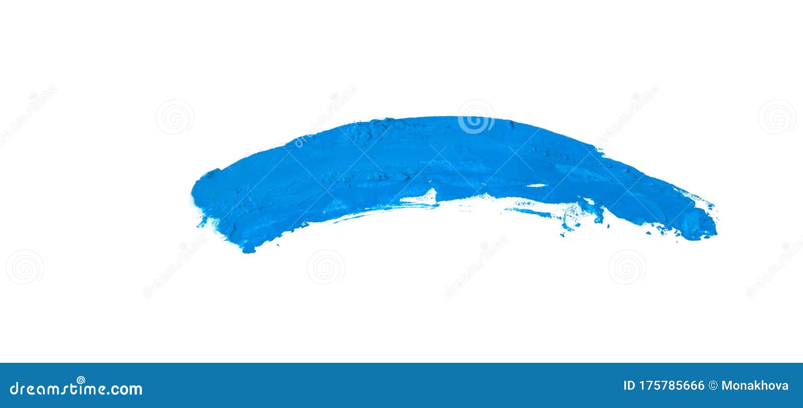 Blue Brush Stroke on a White Background Stock Photo - Image of ...