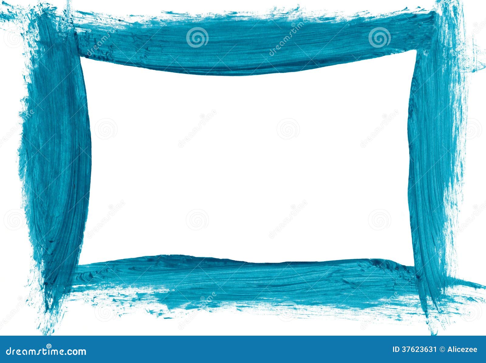 Blue brushstroke border stock image. Image of painting - 37623631