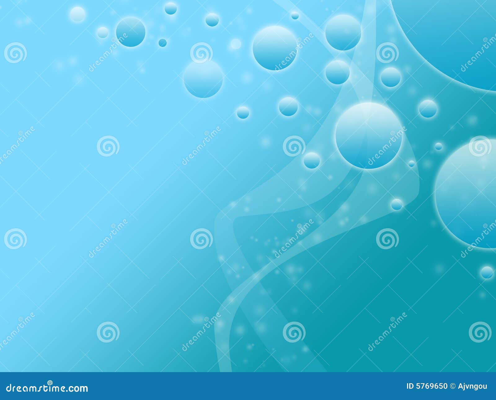 Blue Bubble Background Stock Photo - Image: 5769650
