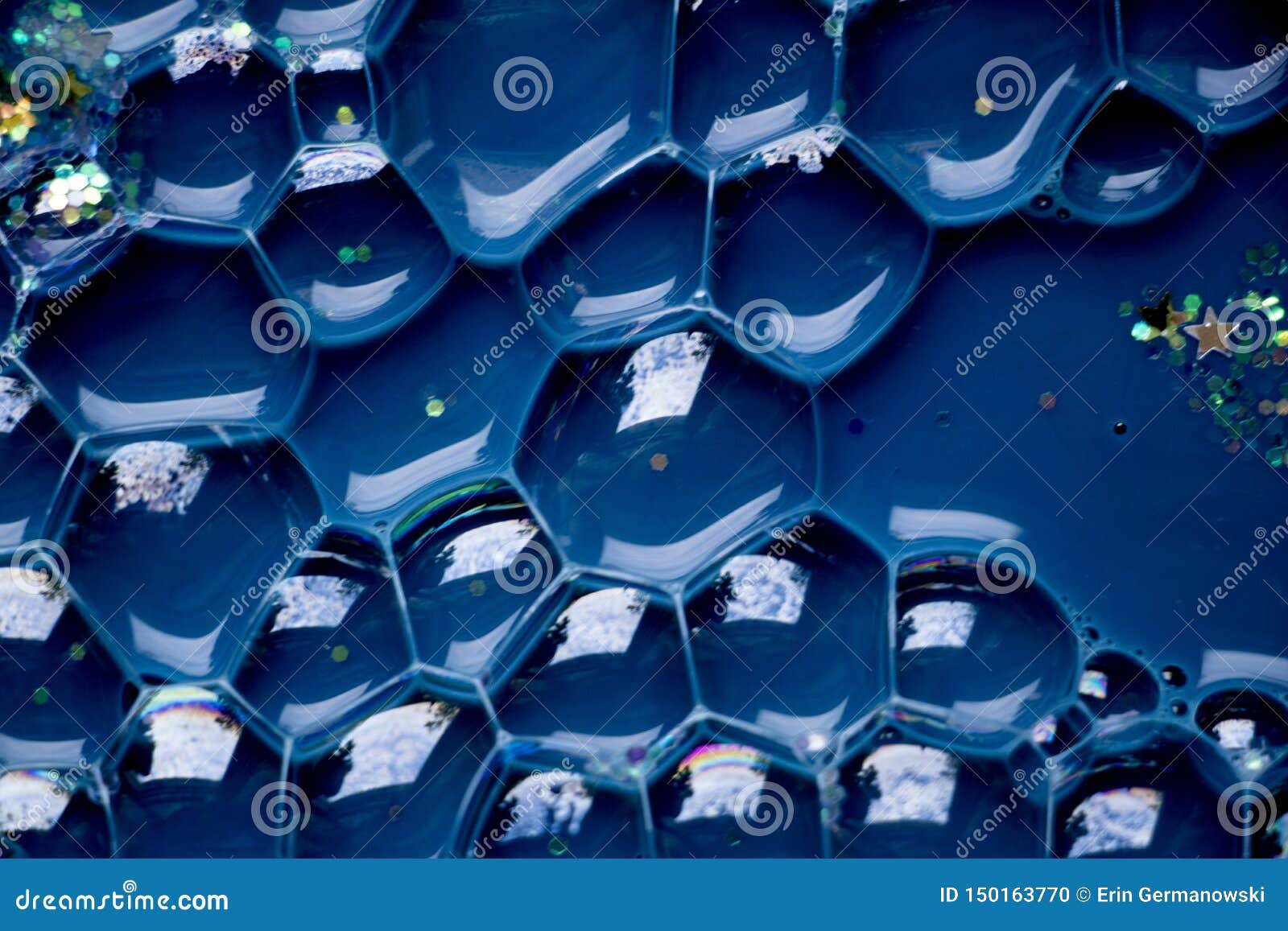 Blue Bubble Cells Background Texture Stock Photo - Image of bubble ...