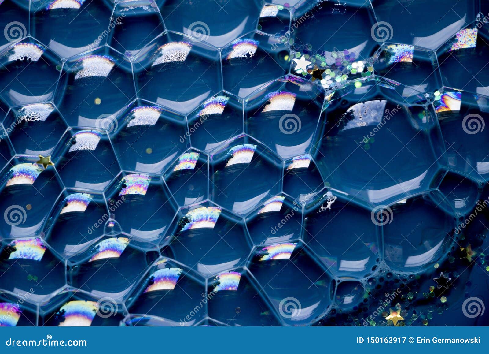 Blue Bubble Cells Background Texture Stock Image - Image of interesting ...