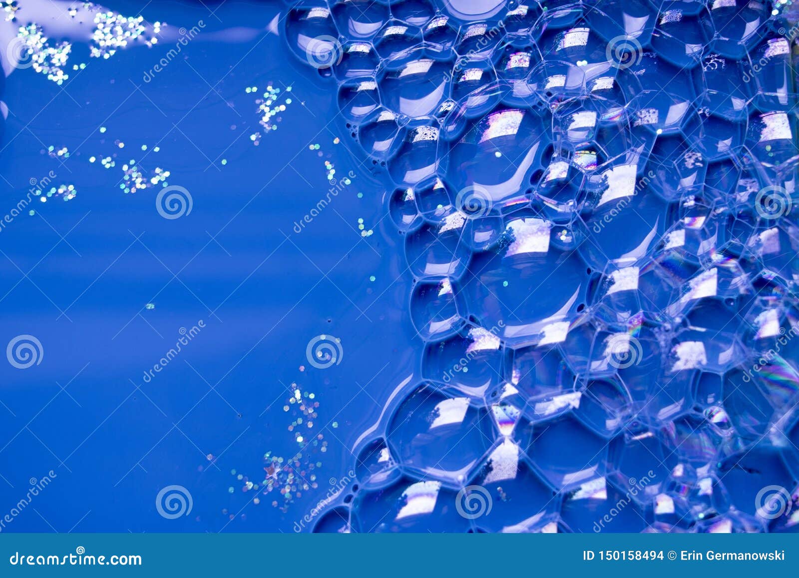 Blue Bubble Cells Background Texture Stock Photo - Image of pattern ...