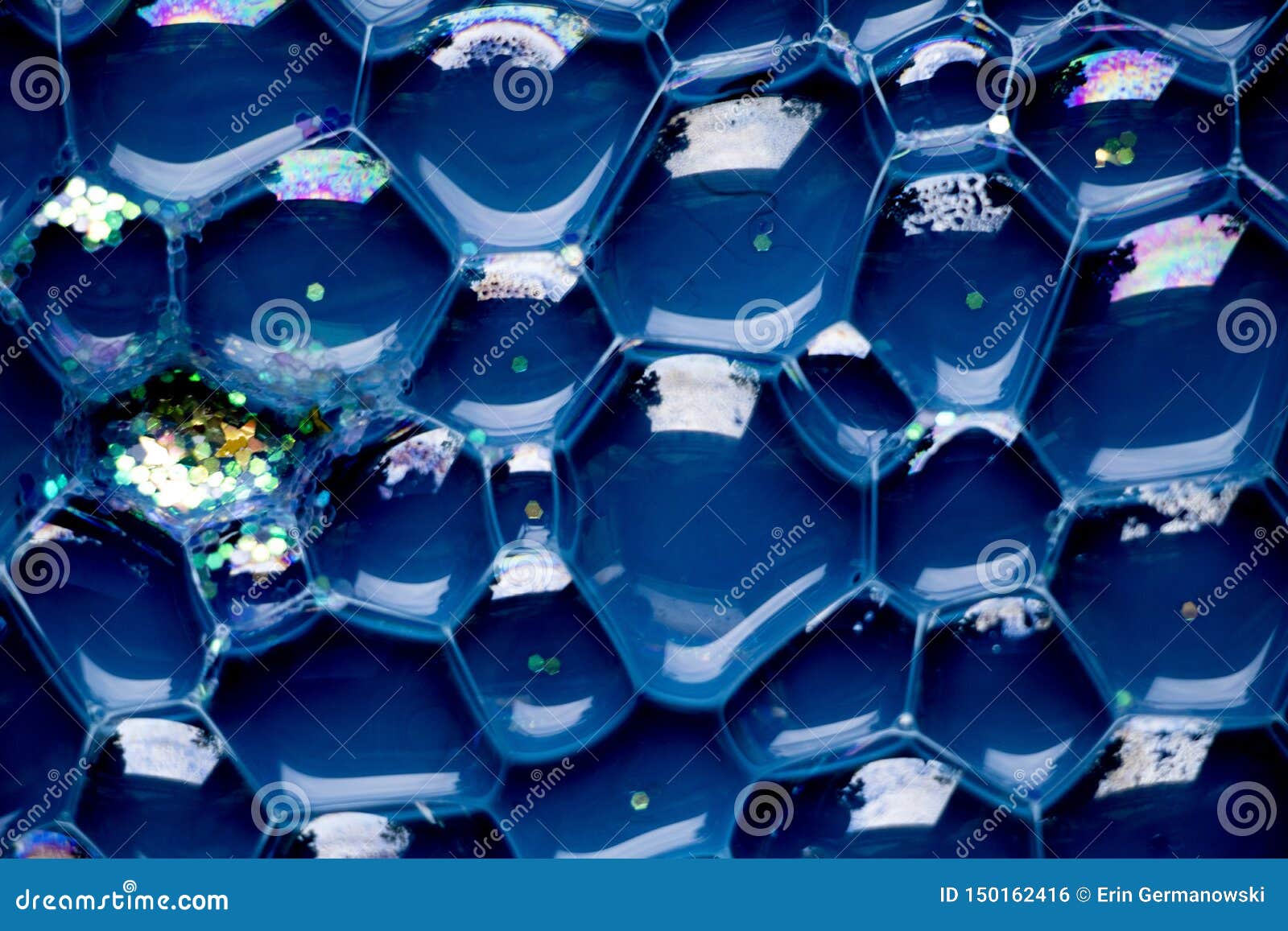 Blue Bubble Cells Background Texture Stock Photo - Image of nhive ...