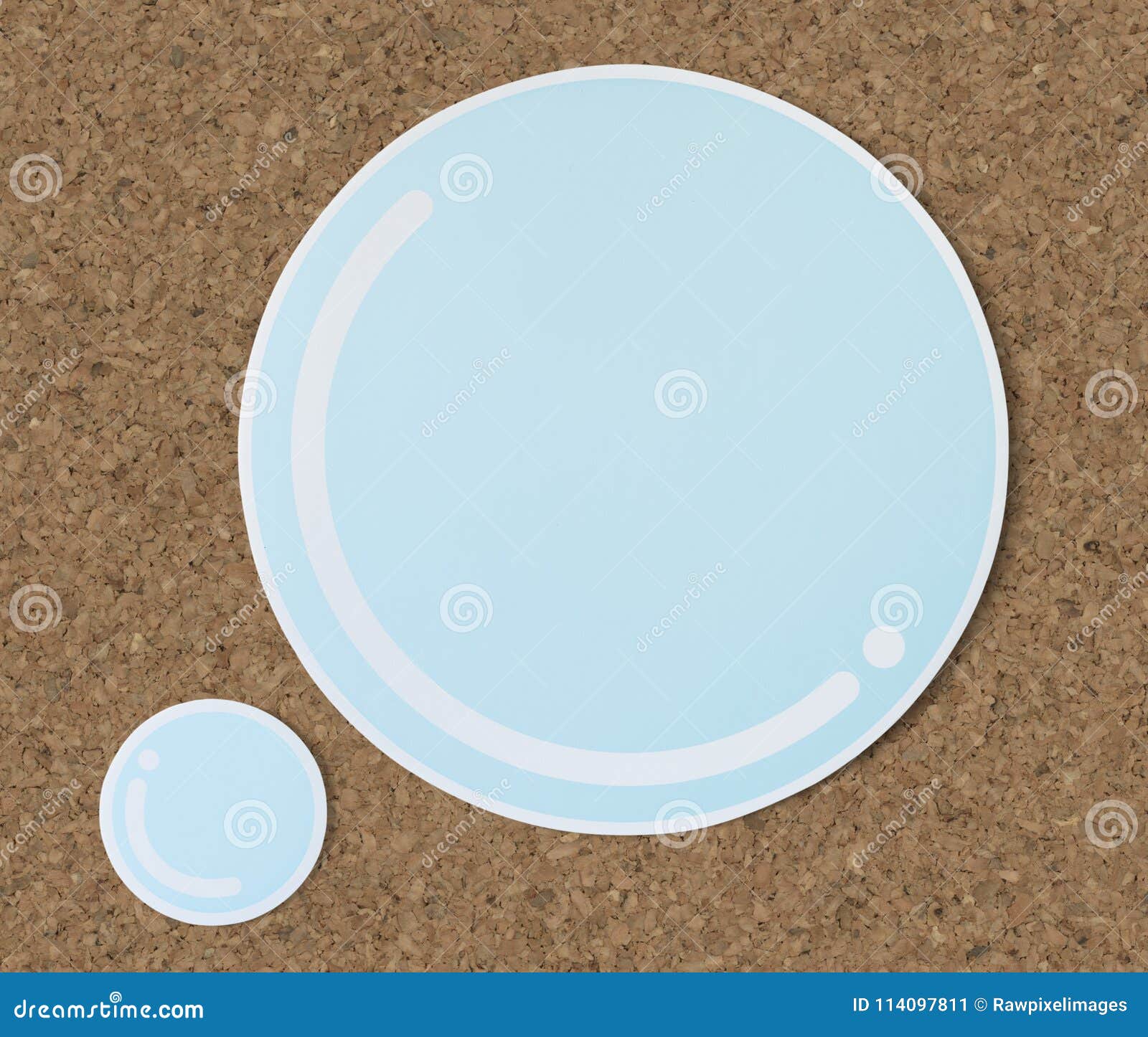 Blue Bubble Cut Out Paper Icon Royalty-Free Stock Photography ...