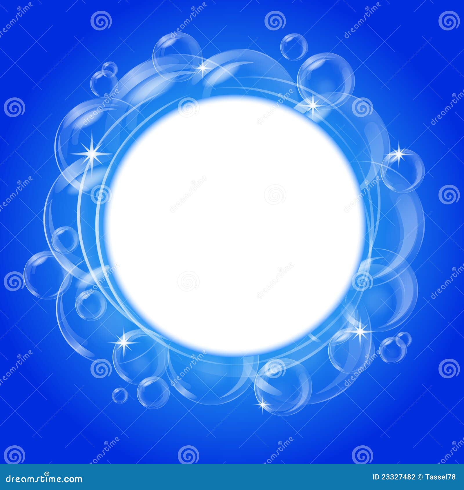 Blue Bubble Vector Background Stock Vector - Illustration of aqua, globe: 23327482