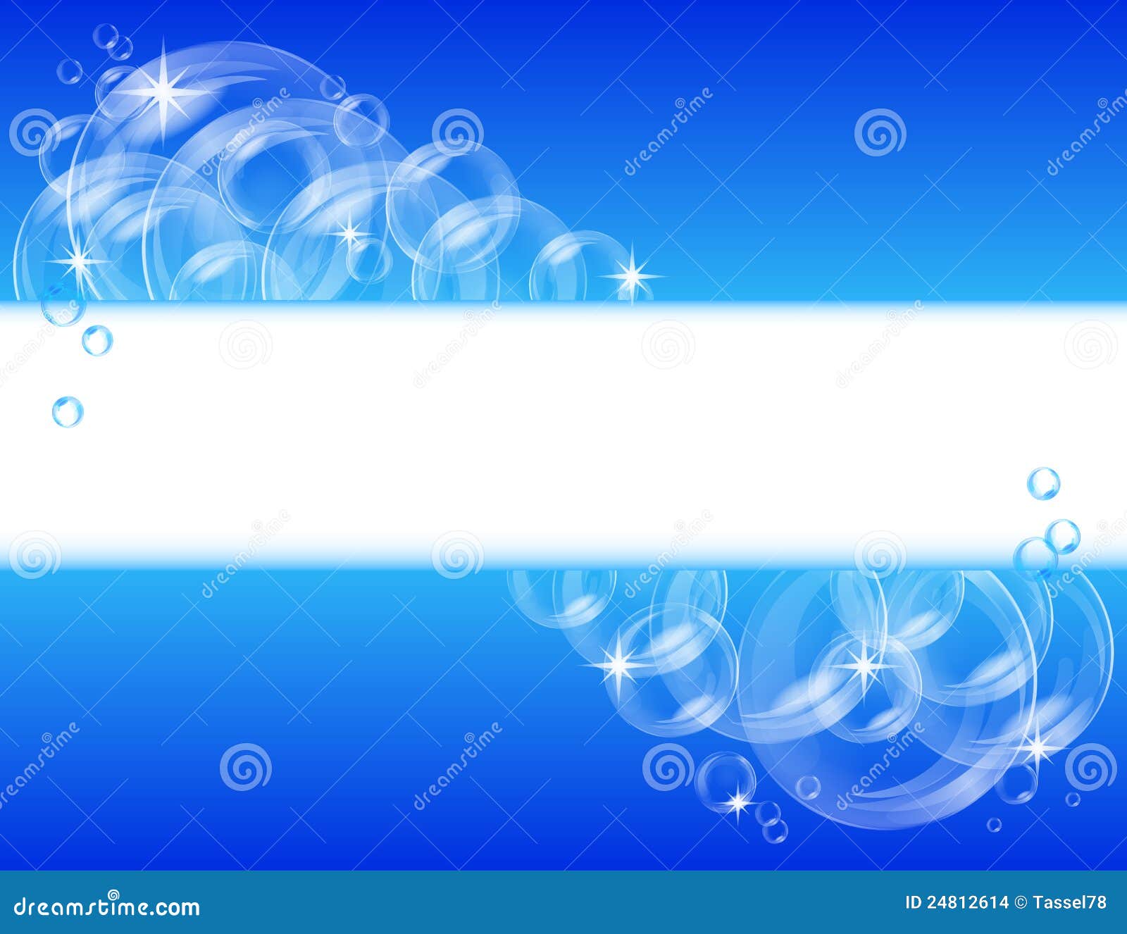 Blue Bubble Vector Background Stock Vector - Illustration of circle, foam: 24812614