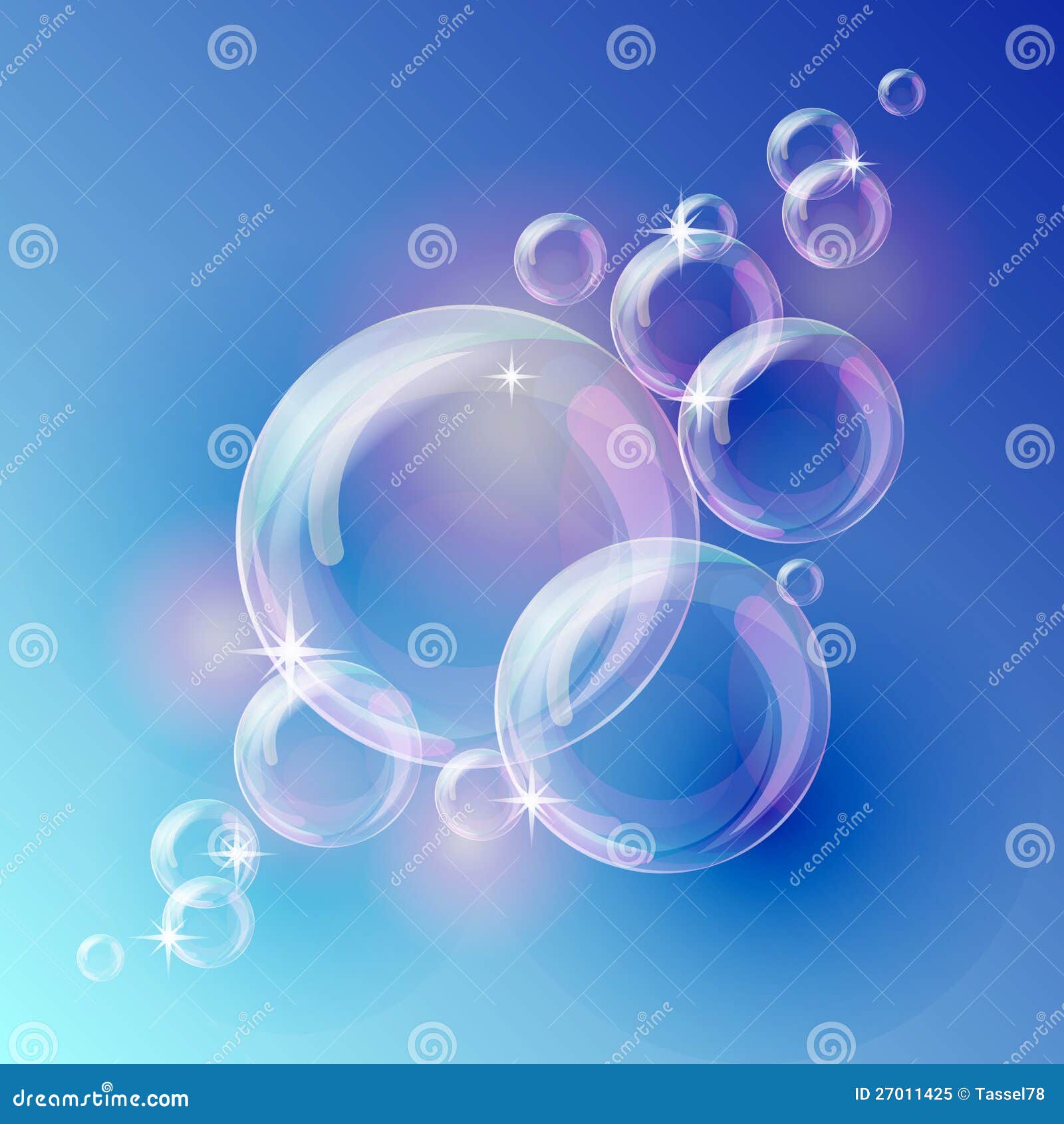 Blue Bubble Vector Background Stock Vector - Illustration of pattern ...