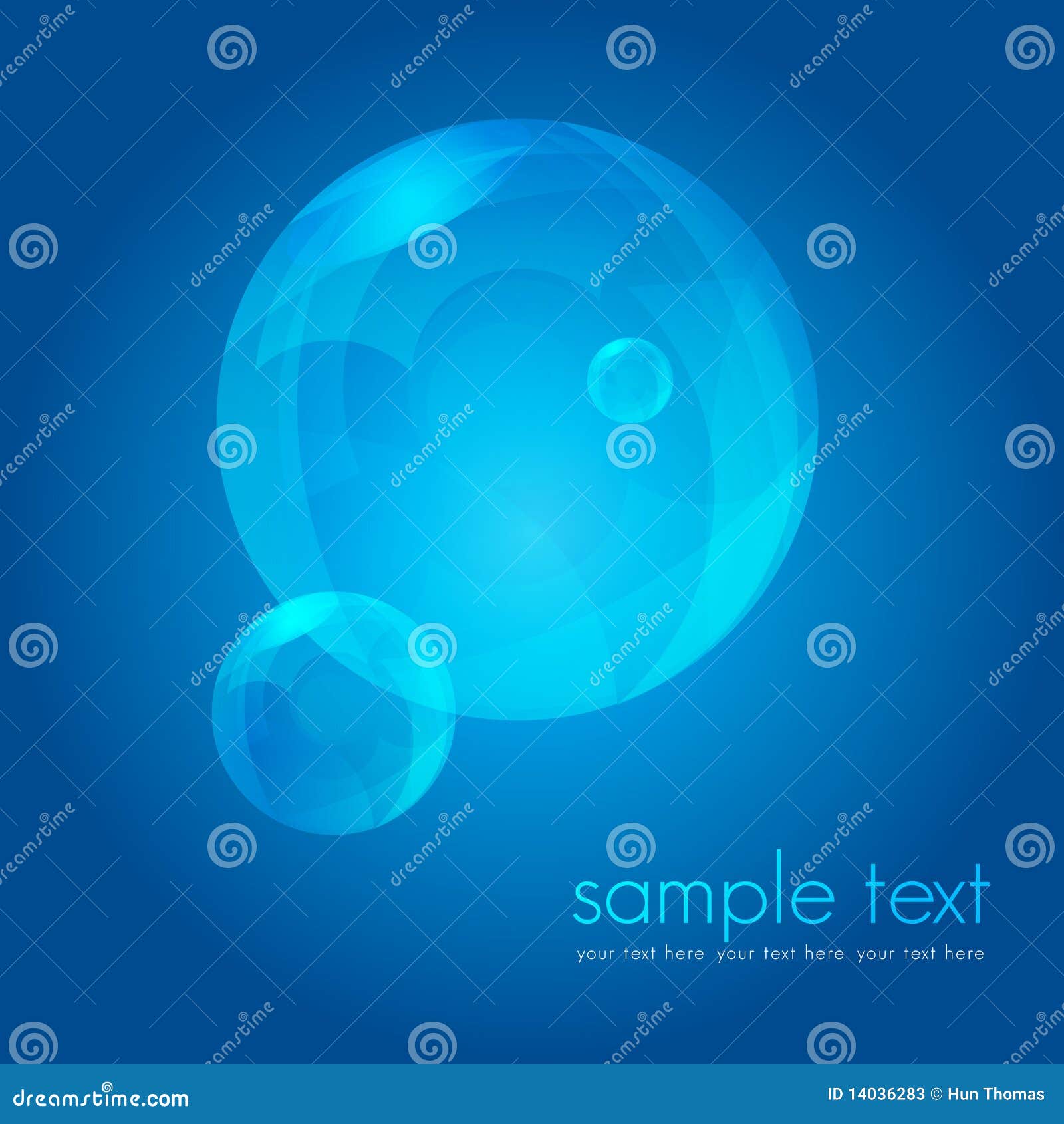Blue bubbles stock vector. Illustration of fresh, nature - 14036283