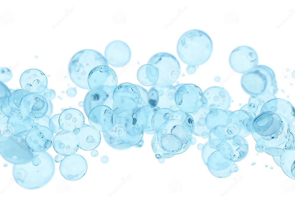 Blue Bubbles stock illustration. Illustration of glassy - 24807138