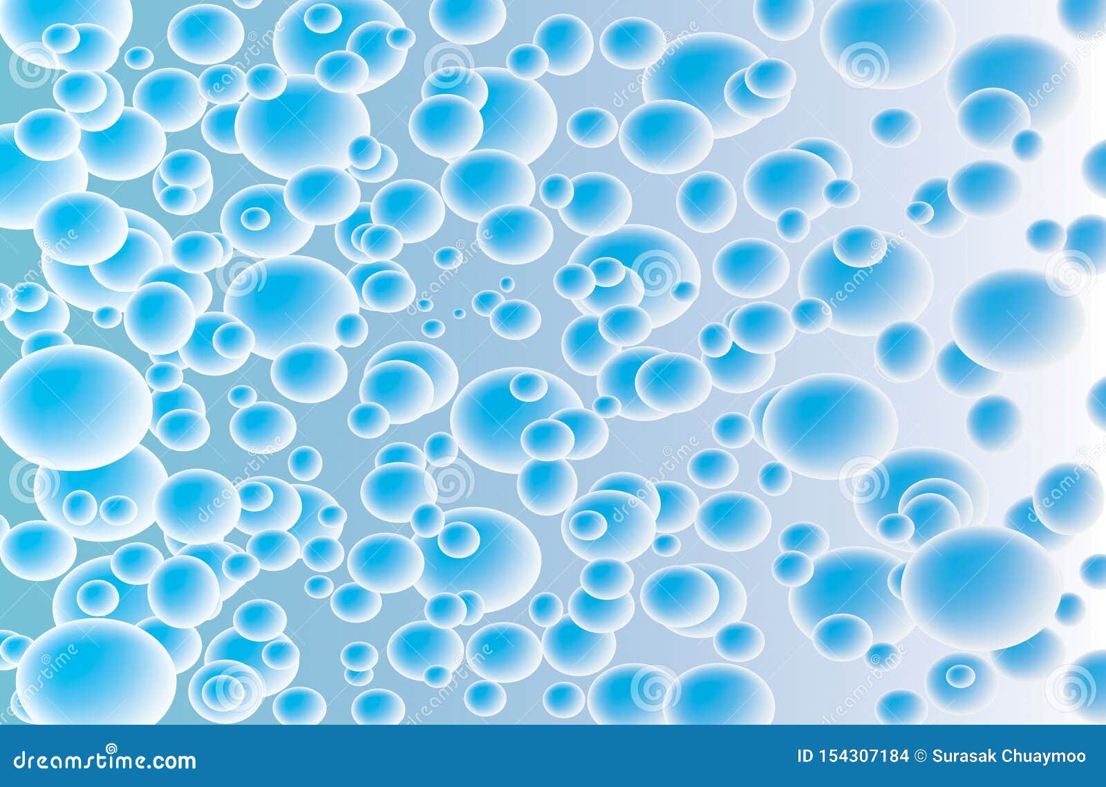 Blue Bubbles Abstract Design Wallpaper or Backdrop Background Stock ...