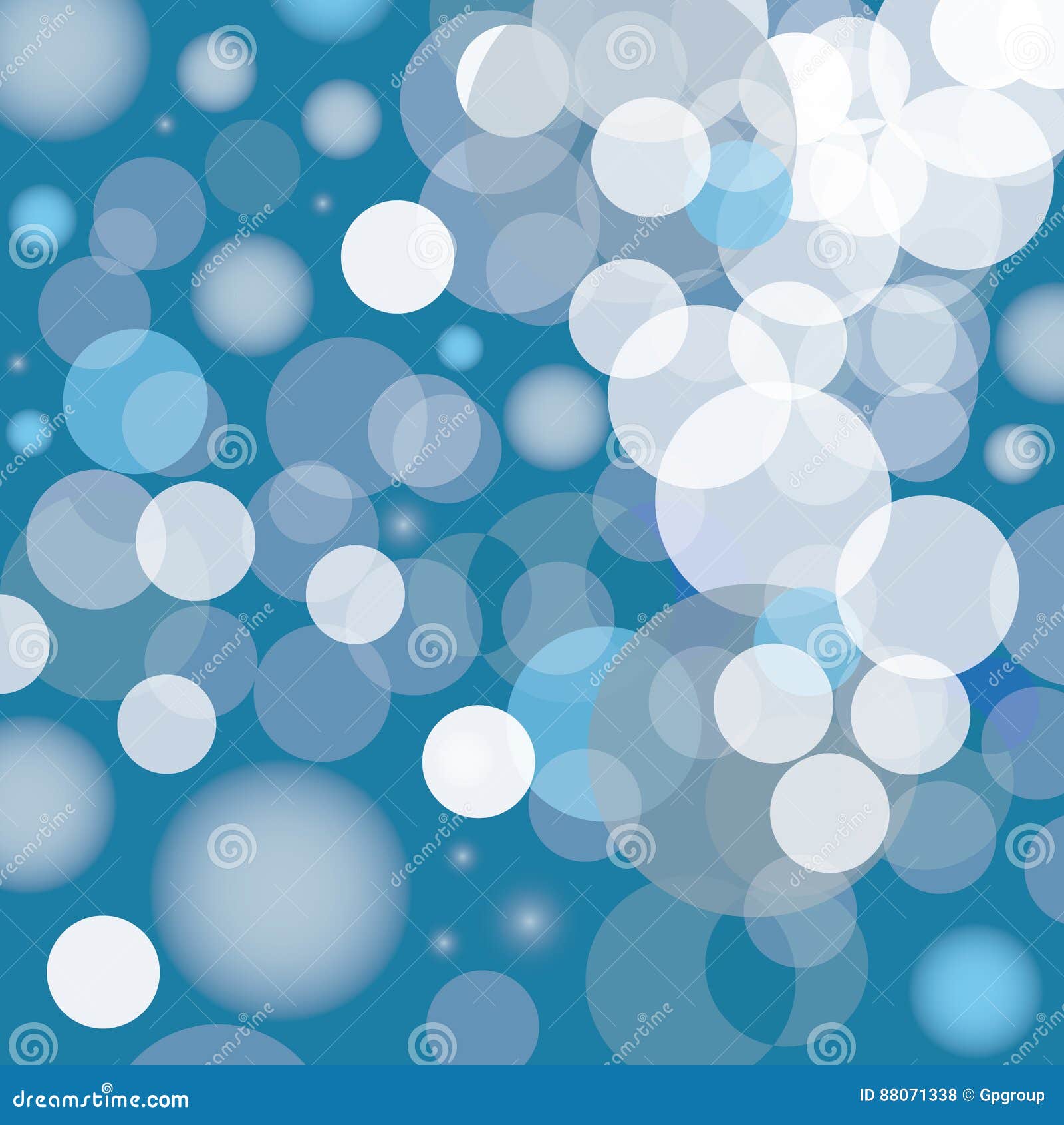 Blue Bubbles Bacground Icon Stock Illustration - Illustration of ...