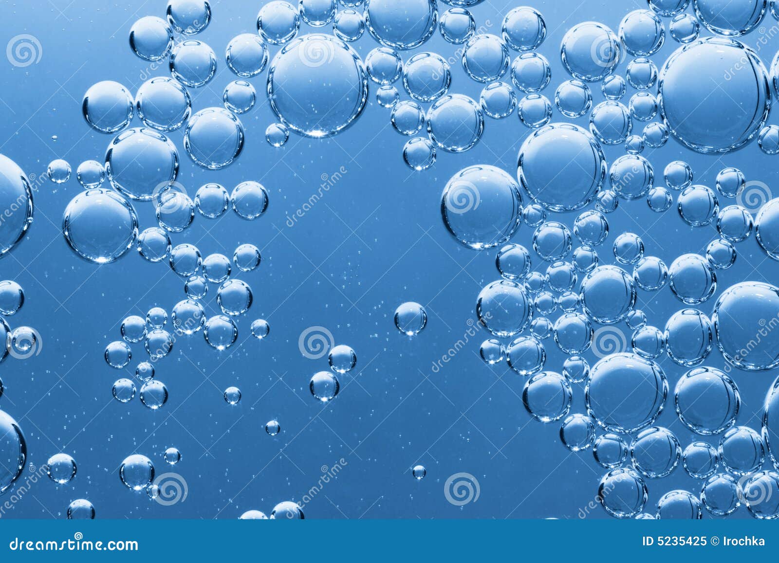 Blue bubbles background stock image. Image of bubbly, abstract - 5235425
